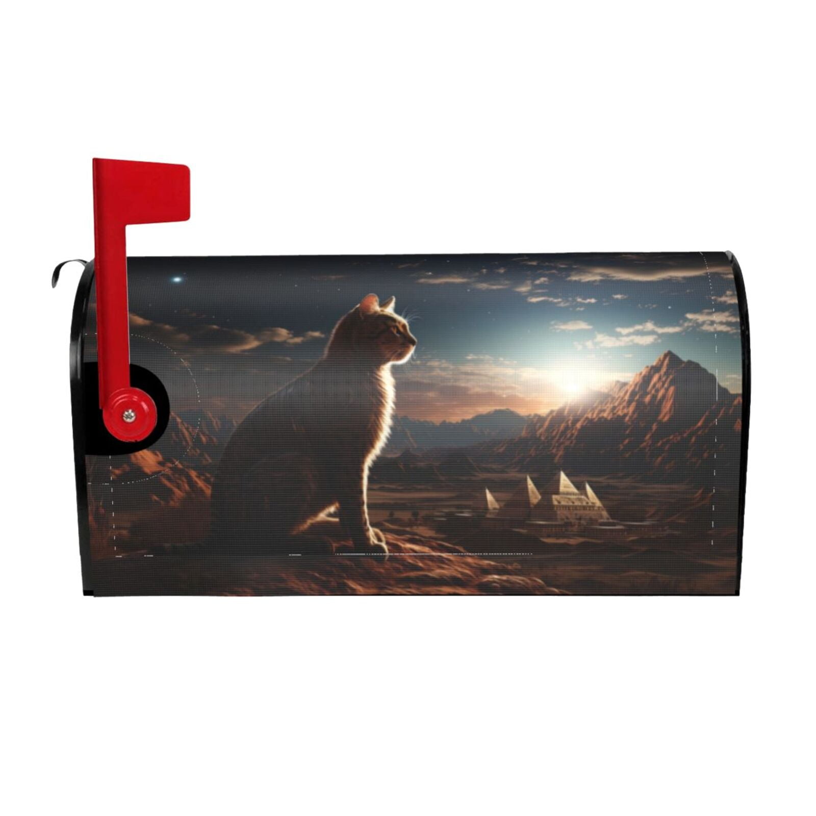 Mailbox Covers Magnetic Standard Size - Pyramid Desert Cat Waterproof ...