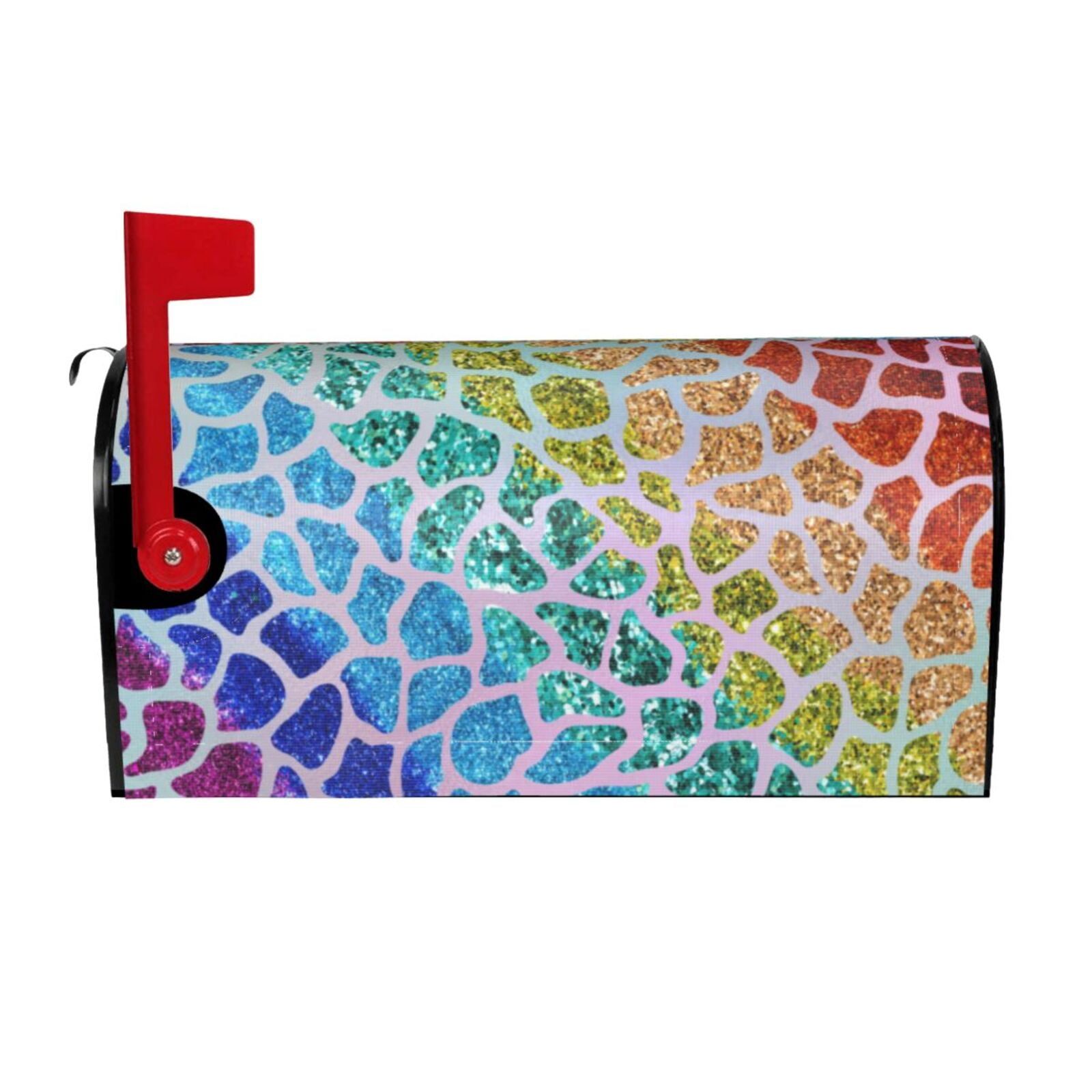 Mailbox Covers Magnetic Standard Size - Rainbow Glitter Waterproof ...