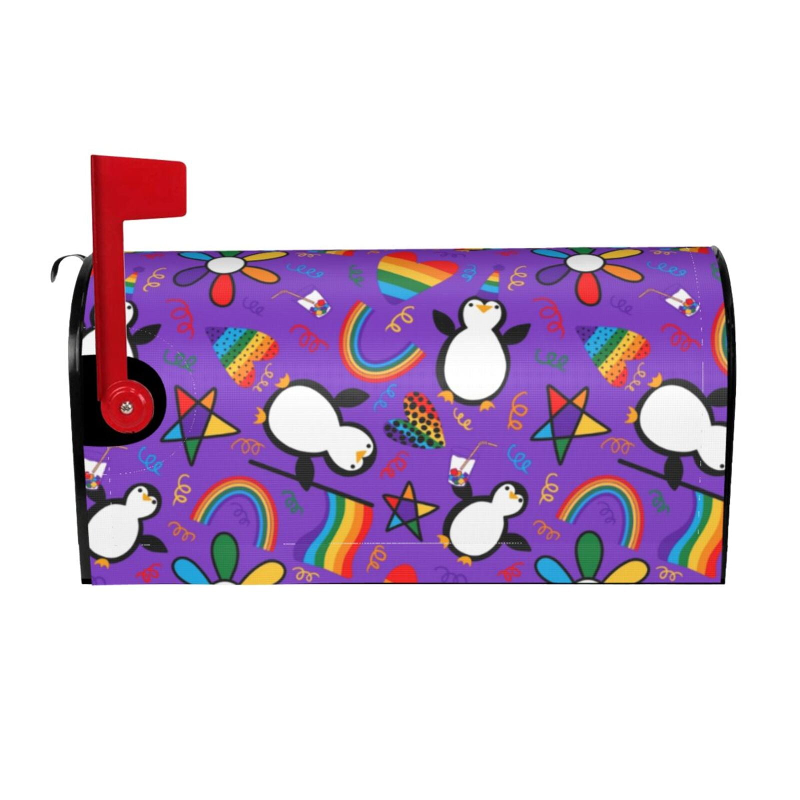 Mailbox Covers Magnetic Standard Size - Rainbow Lgbt Penguin Waterproof ...