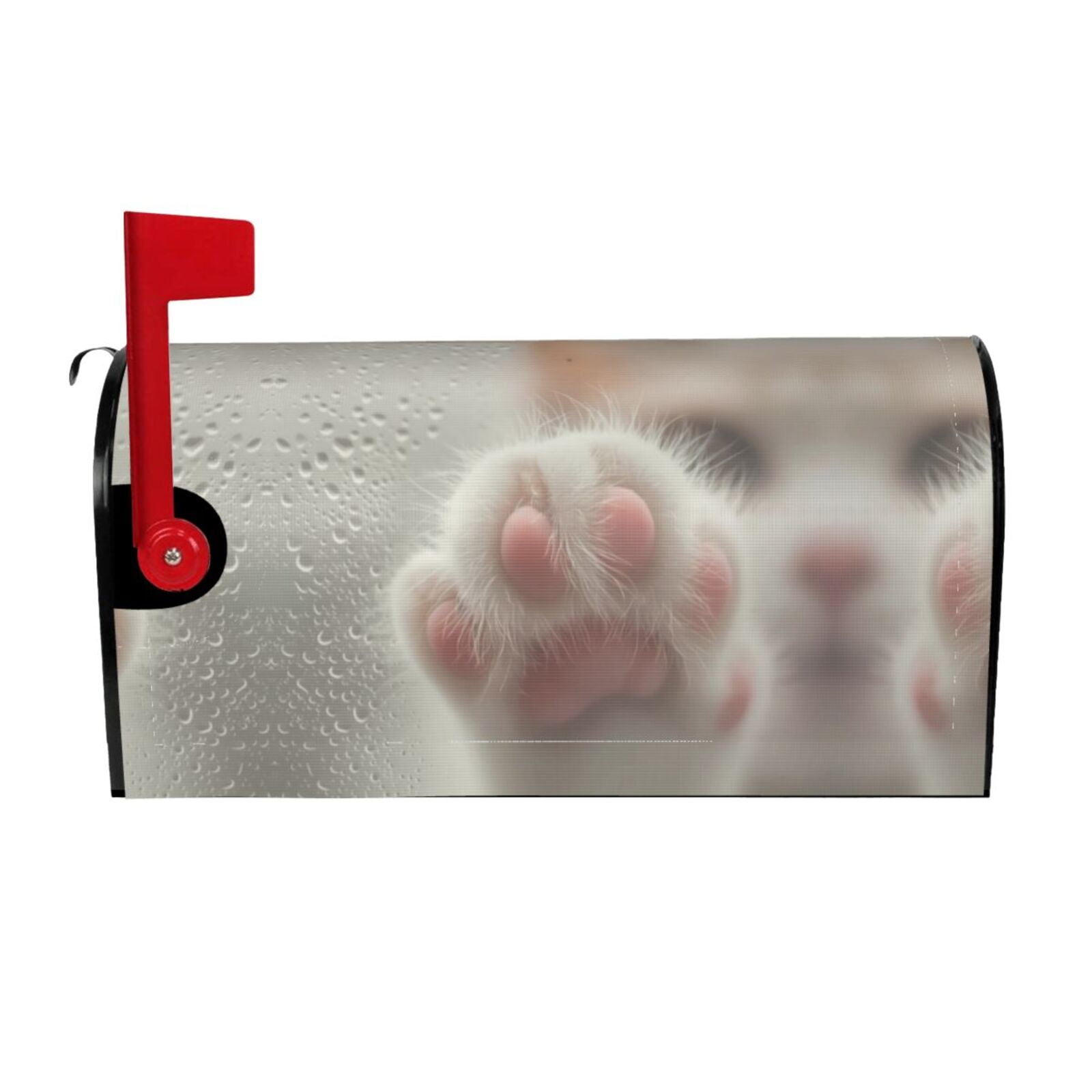 Mailbox Covers Magnetic Standard Size - Raindrop Kitten Paw Waterproof ...