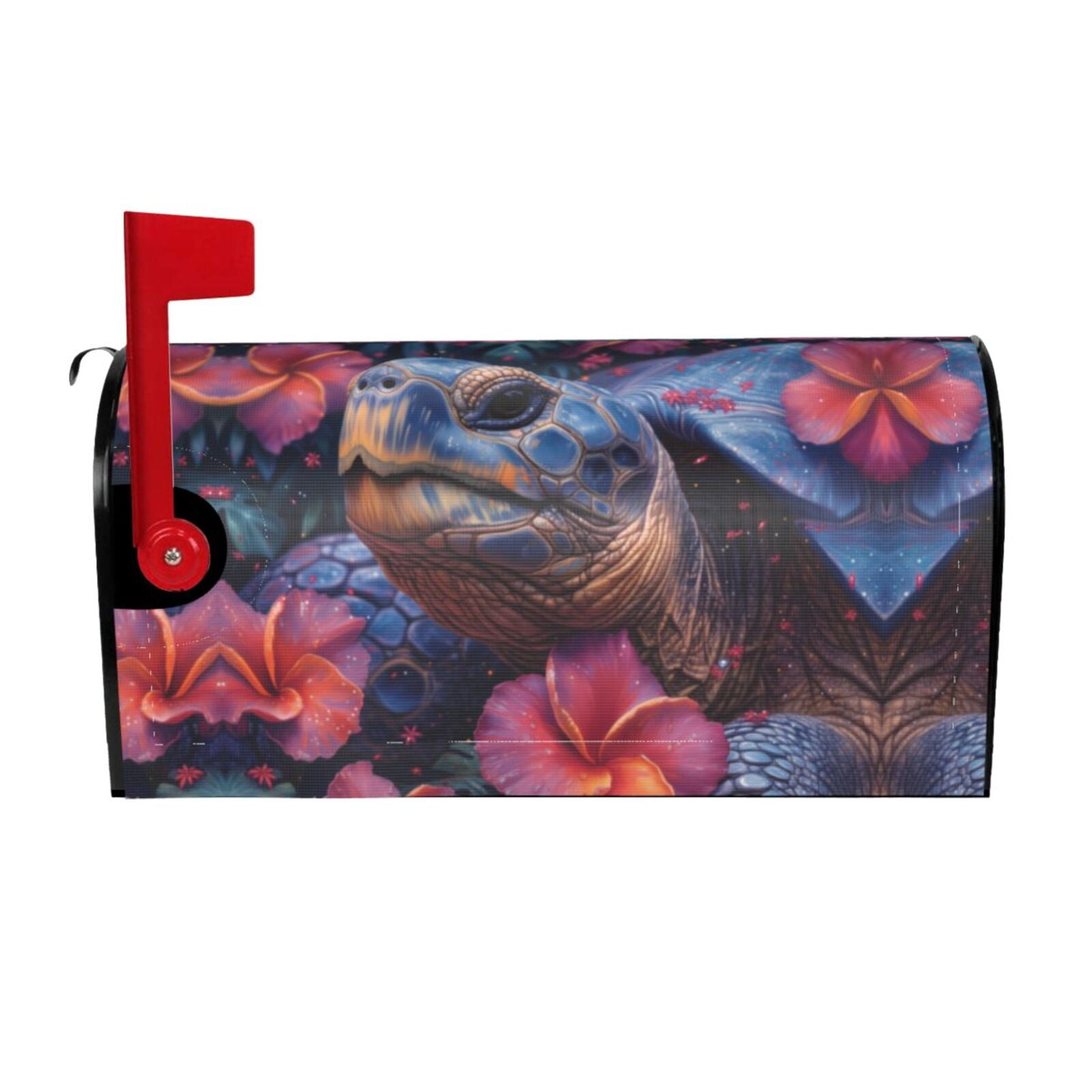 Mailbox Covers Magnetic Standard Size - Realistic Flower Turtle ...