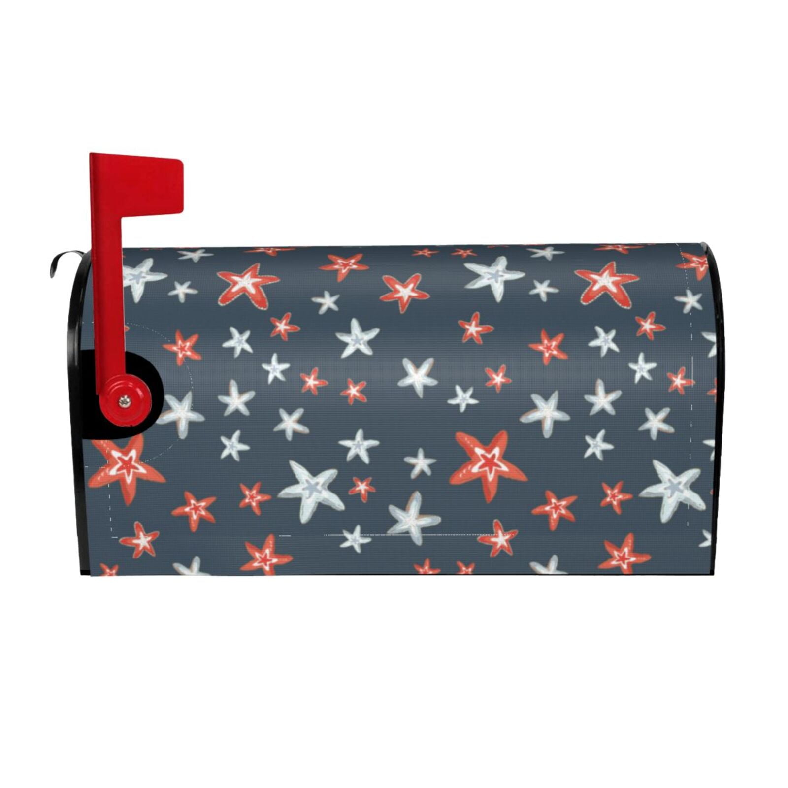 Mailbox Covers Magnetic Standard Size - Red Star fish Waterproof ...