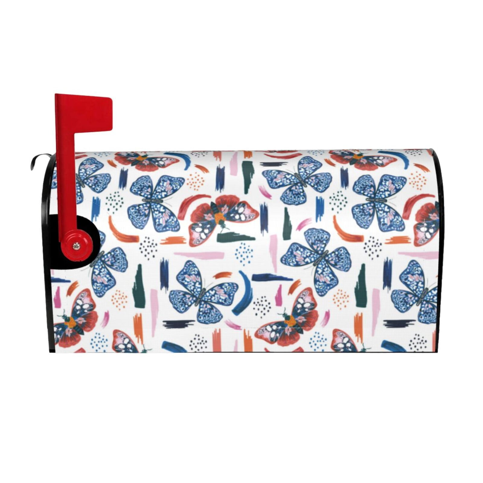 Mailbox Covers Magnetic Standard Size - Retro Butterfly A Waterproof ...