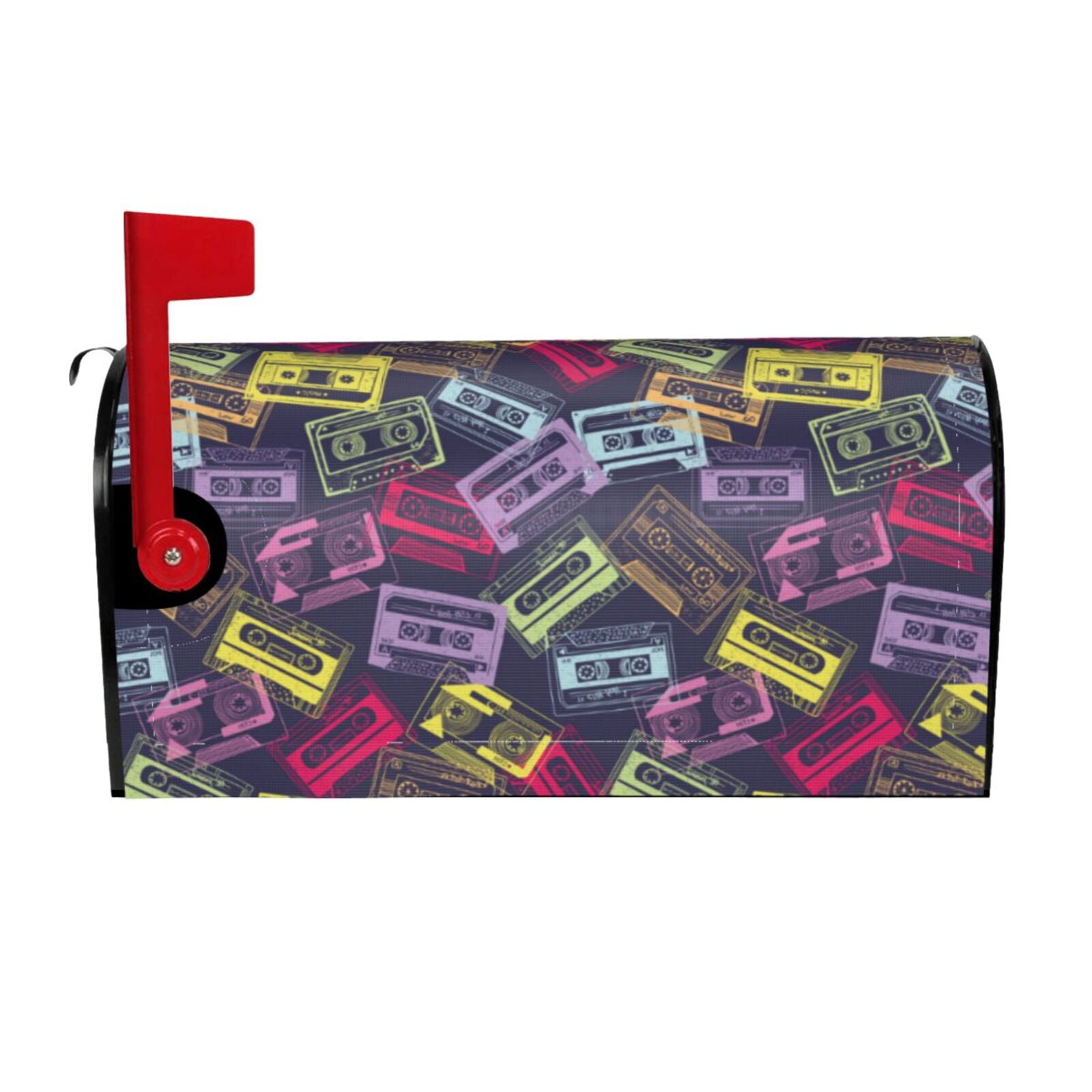 Mailbox Covers Magnetic Standard Size - Retro Cassette Music Waterproof ...