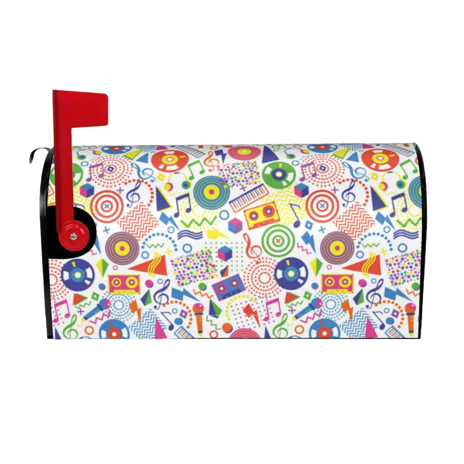 Mailbox Covers Magnetic Standard Size - Retro Musi Disco Waterproof ...