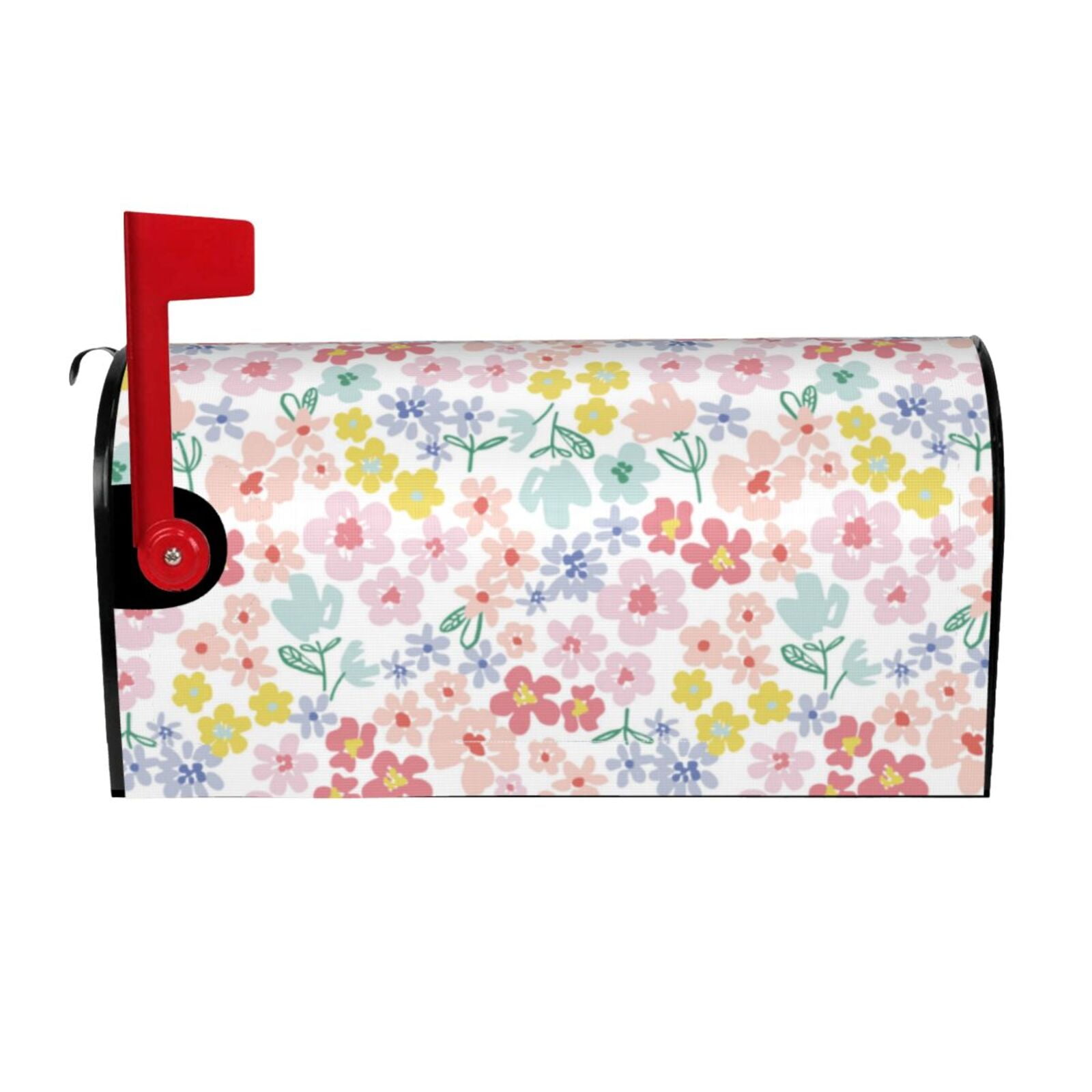 Mailbox Covers Magnetic Standard Size - Retro floral A Waterproof ...
