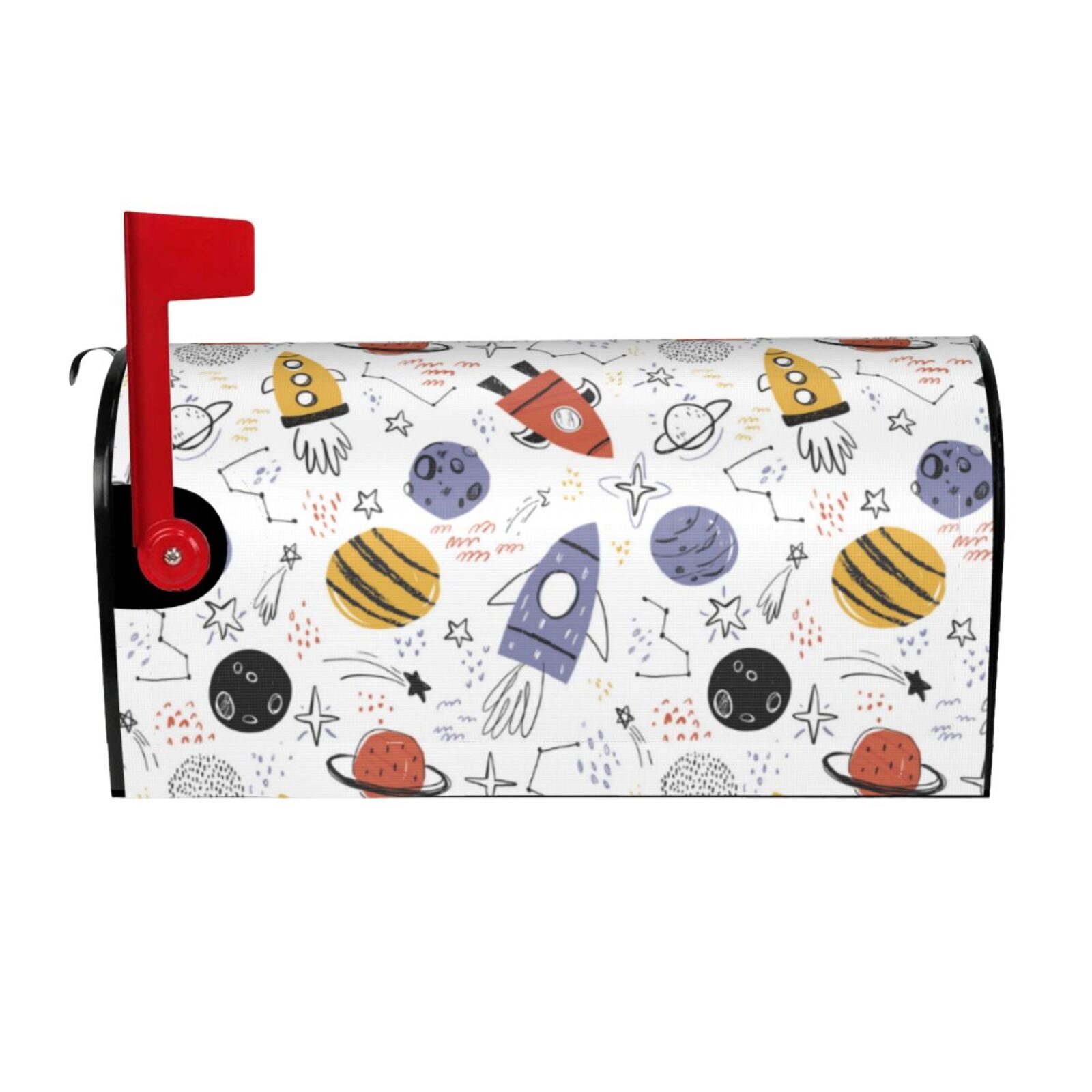 Mailbox Covers Magnetic Standard Size - Rocket Planets Waterproof ...