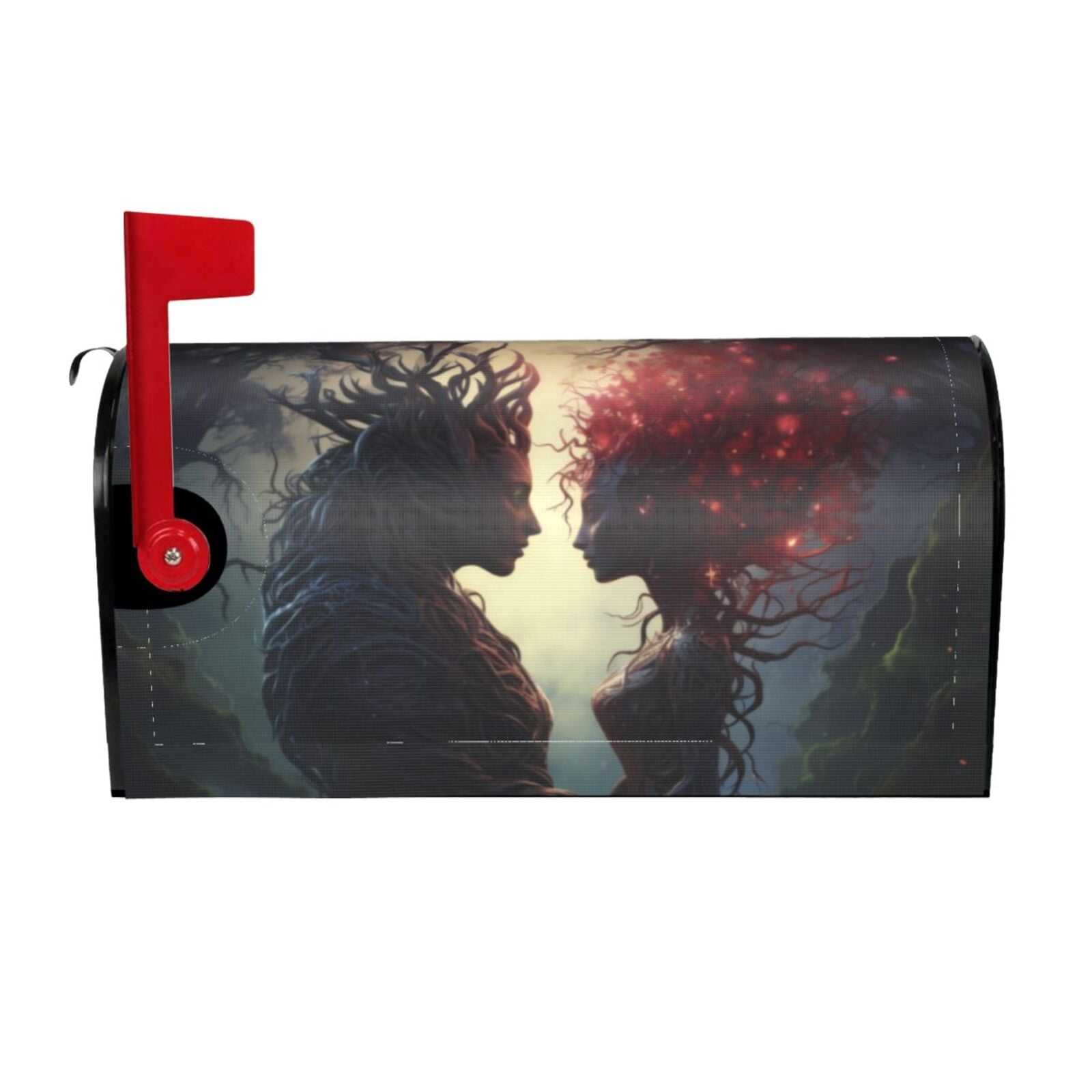 Mailbox Covers Magnetic Standard Size - Romantic Forest Couple ...