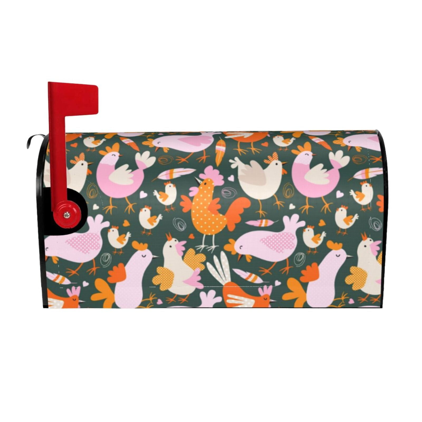 Mailbox Covers Magnetic Standard Size - Roosters and Chicks Waterproof ...