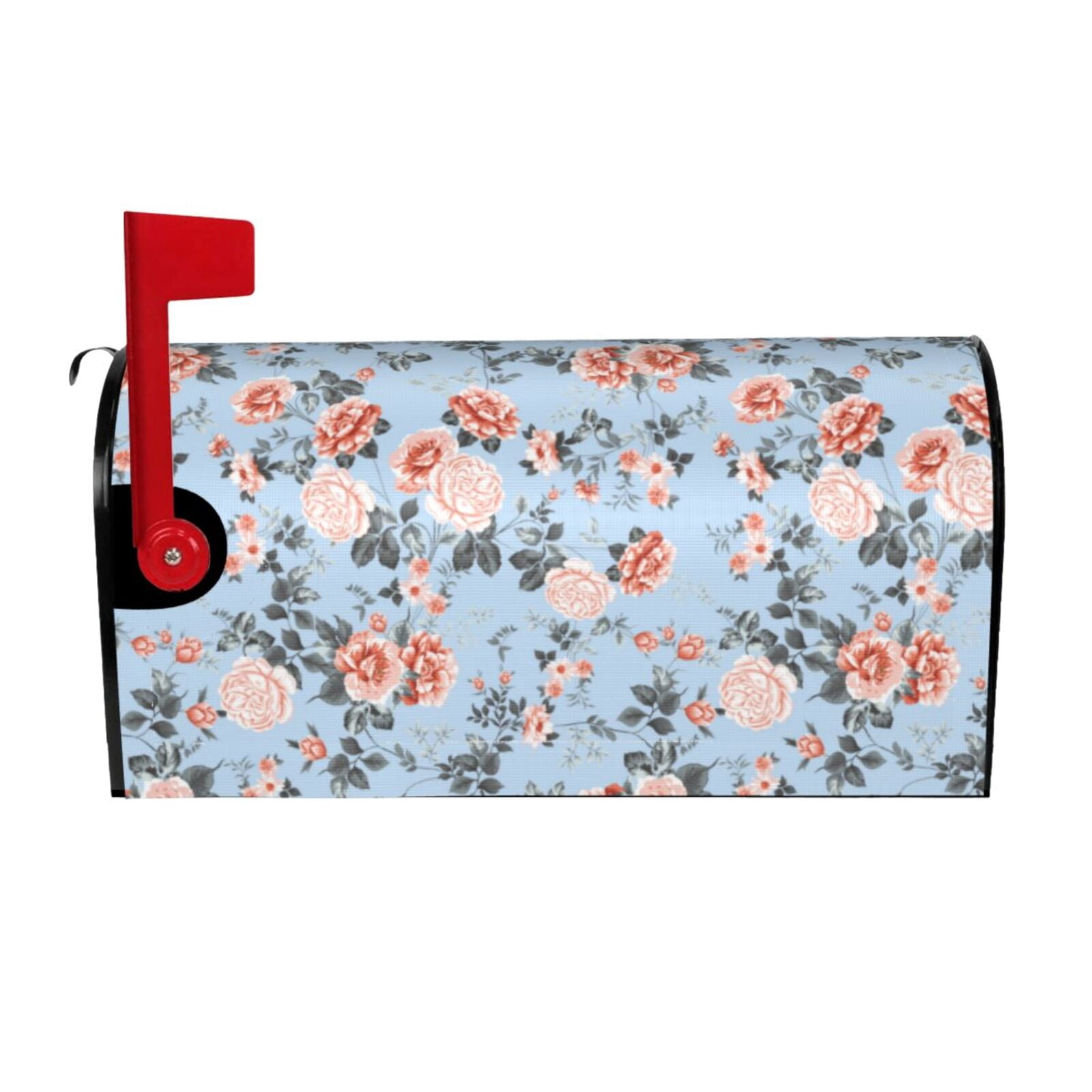 Mailbox Covers Magnetic Standard Size - Rose Flowers Blue a Waterproof ...