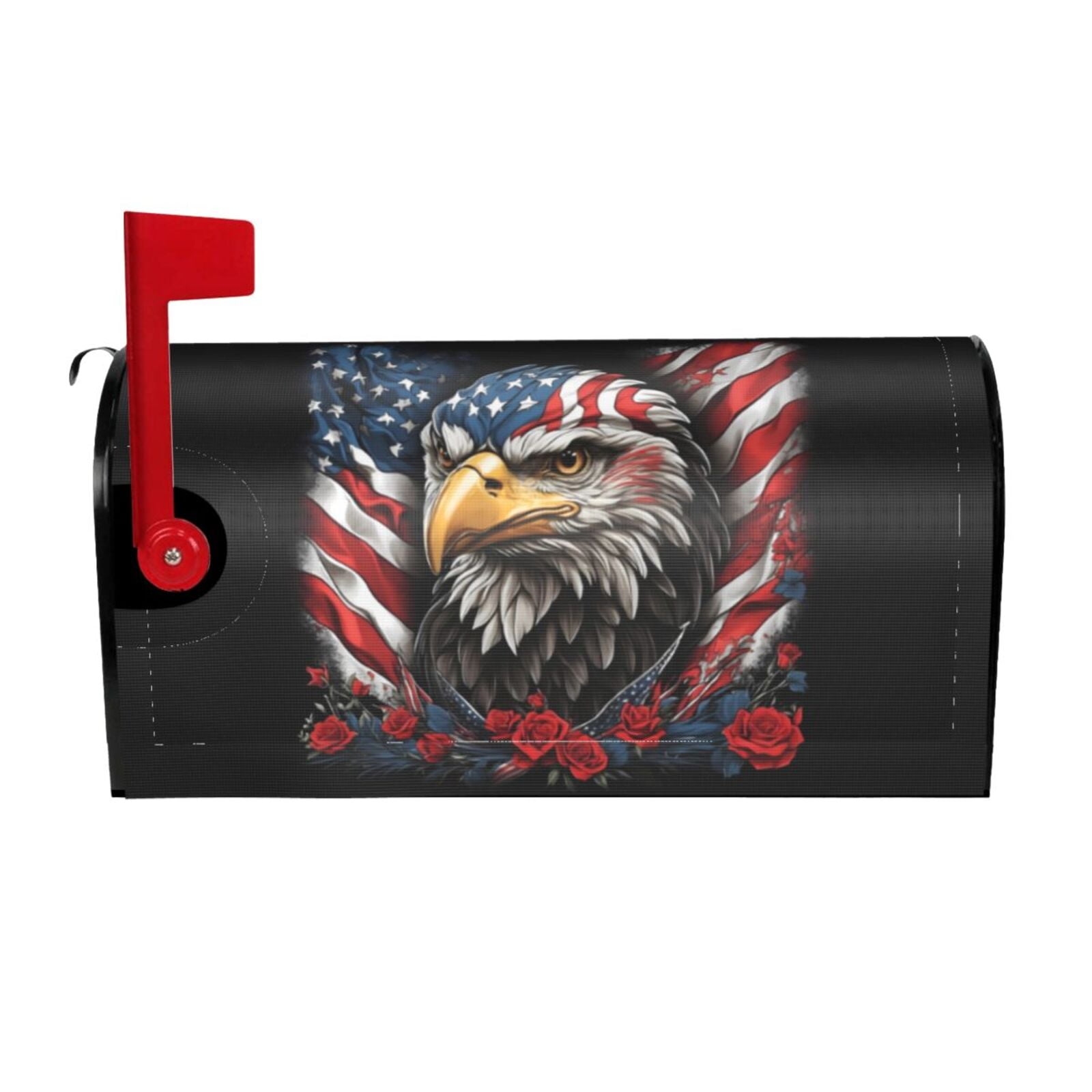 Mailbox Covers Magnetic Standard Size - Roses American Flag Eagle ...