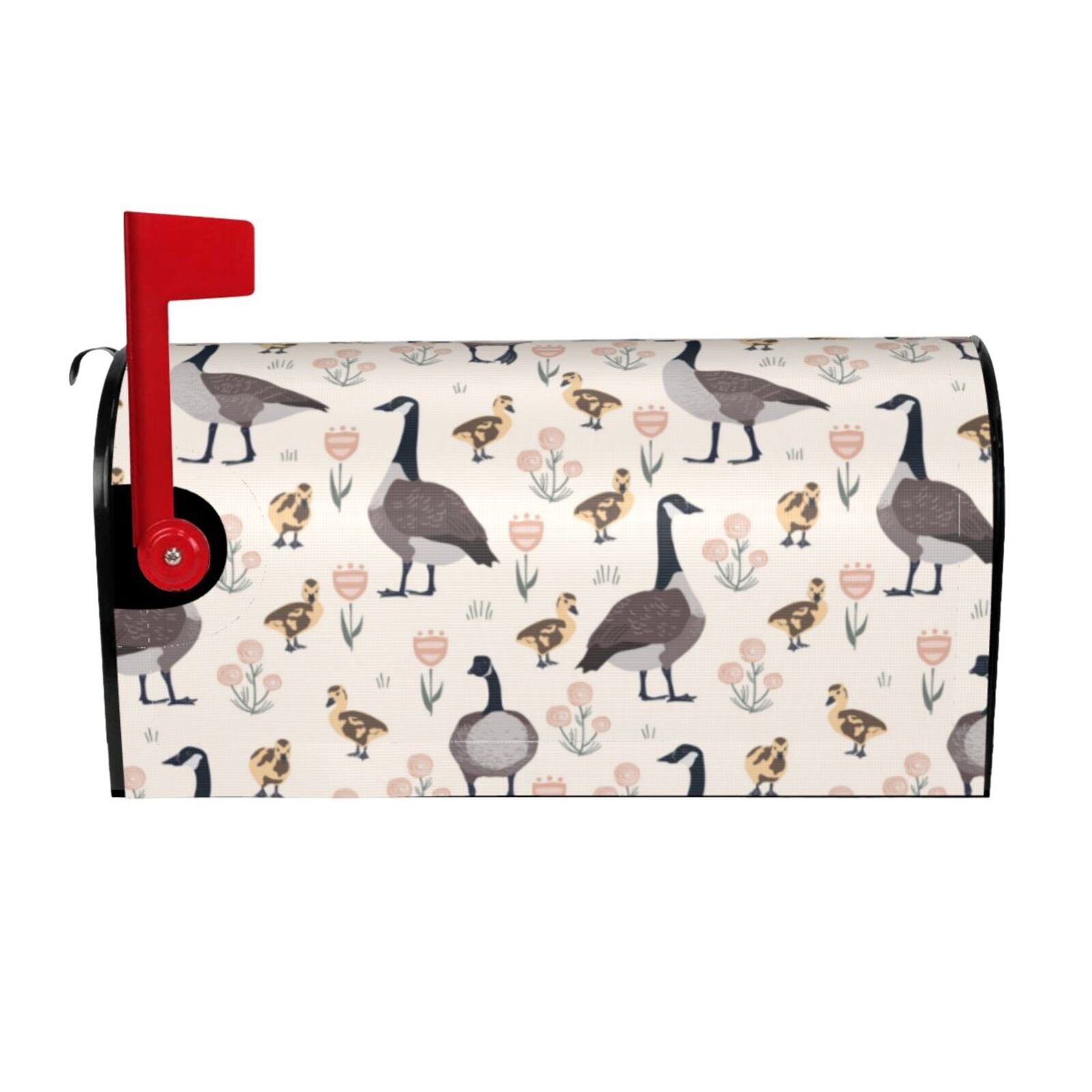 Mailbox Covers Magnetic Standard Size - Rustic Cartoon Cute Duck Flower ...