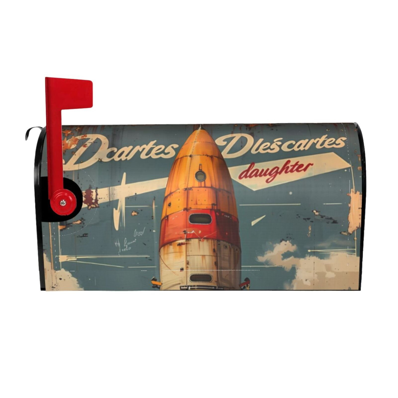 Mailbox Covers Magnetic Standard Size - Rusty Rocket Launch Waterproof ...