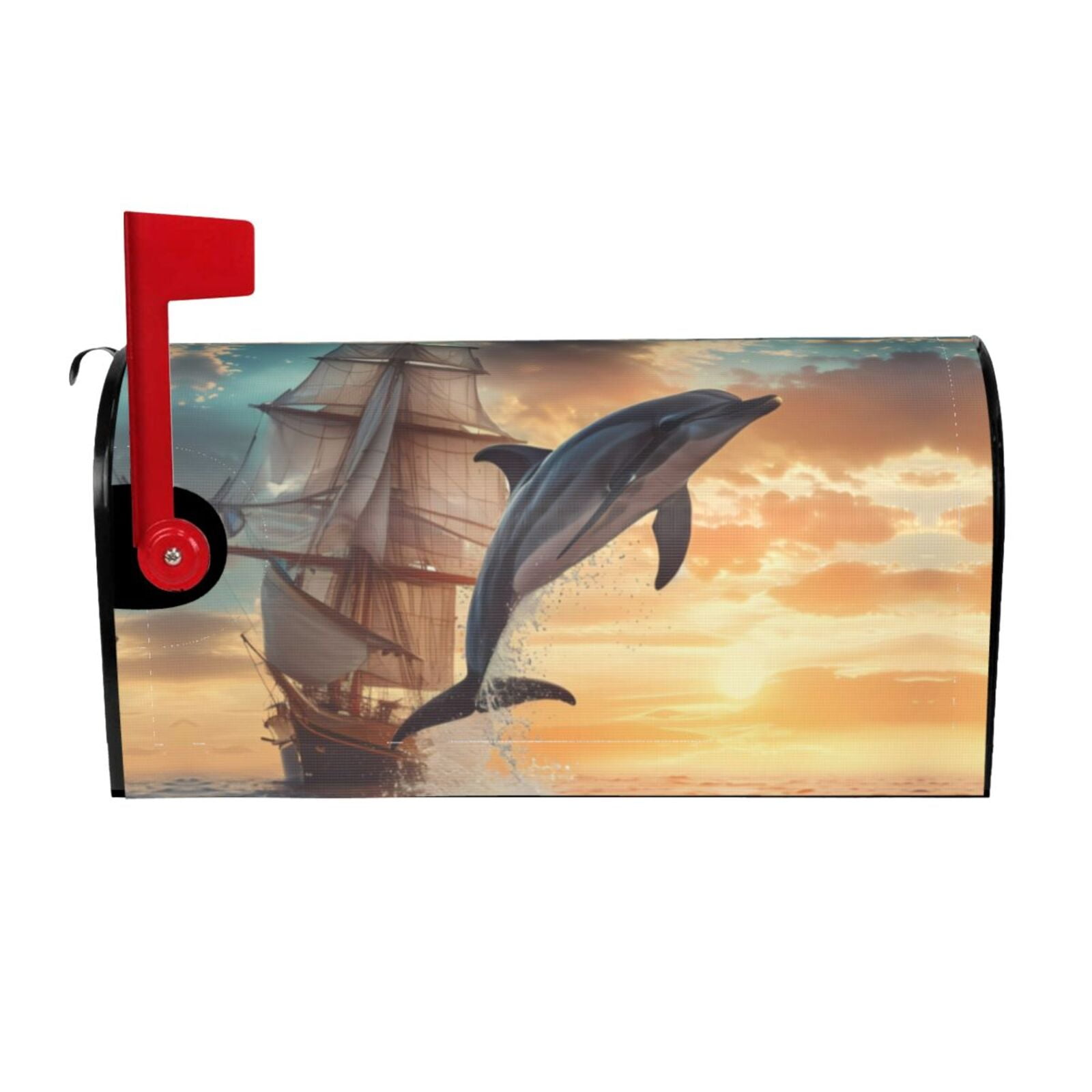 Mailbox Covers Magnetic Standard Size - Sailing Dancing Dolphin ...