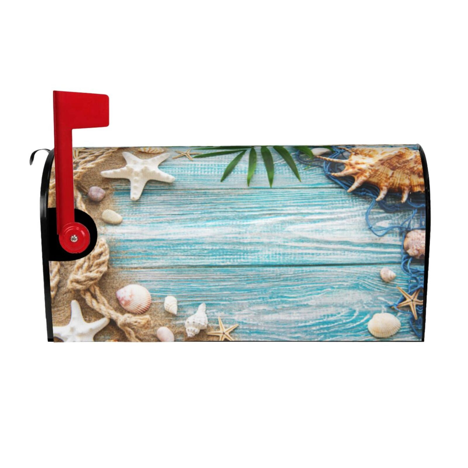 Mailbox Covers Magnetic Standard Size - Seashells on Sand Waterproof ...