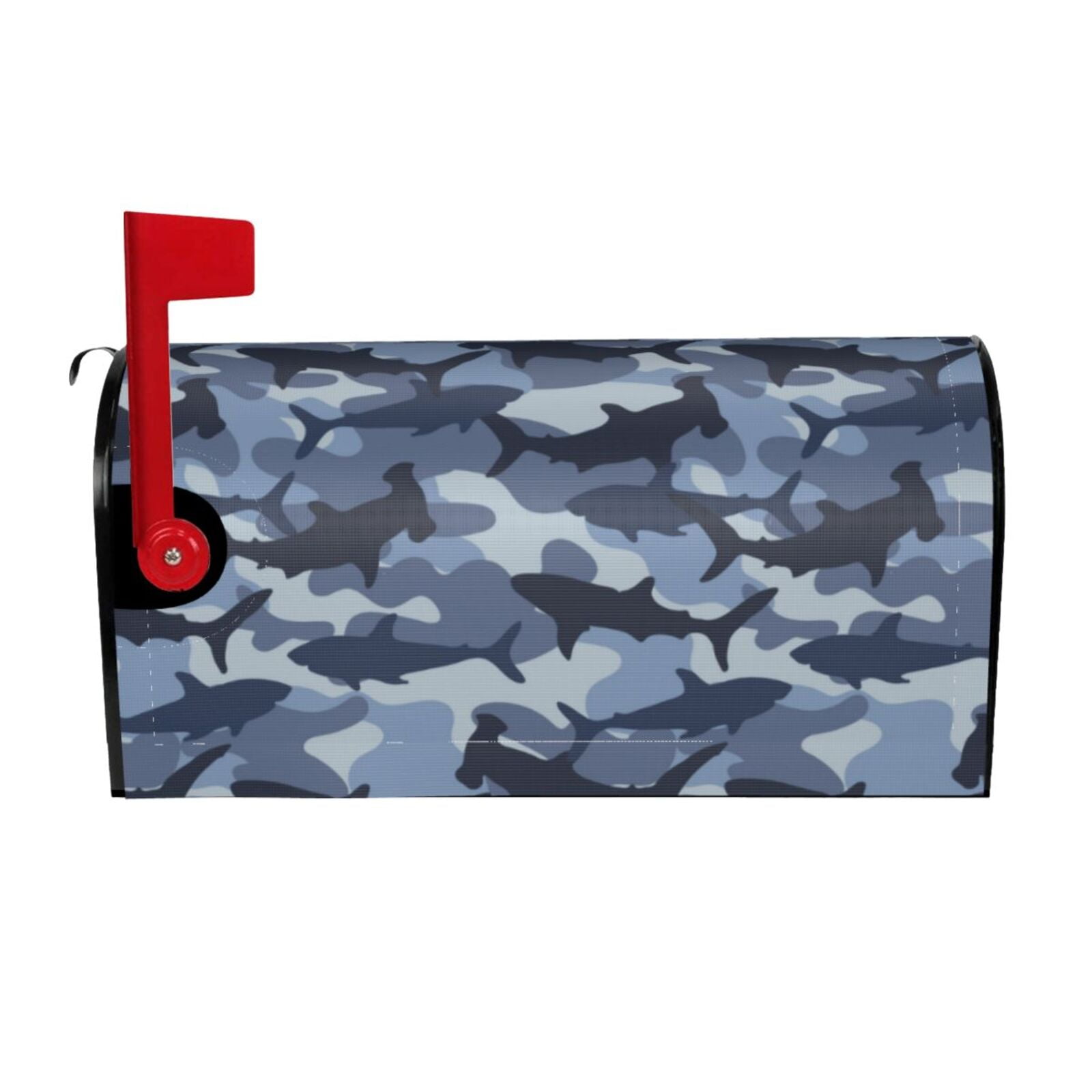 Mailbox Covers Magnetic Standard Size - Shark Blue Camouflage ...