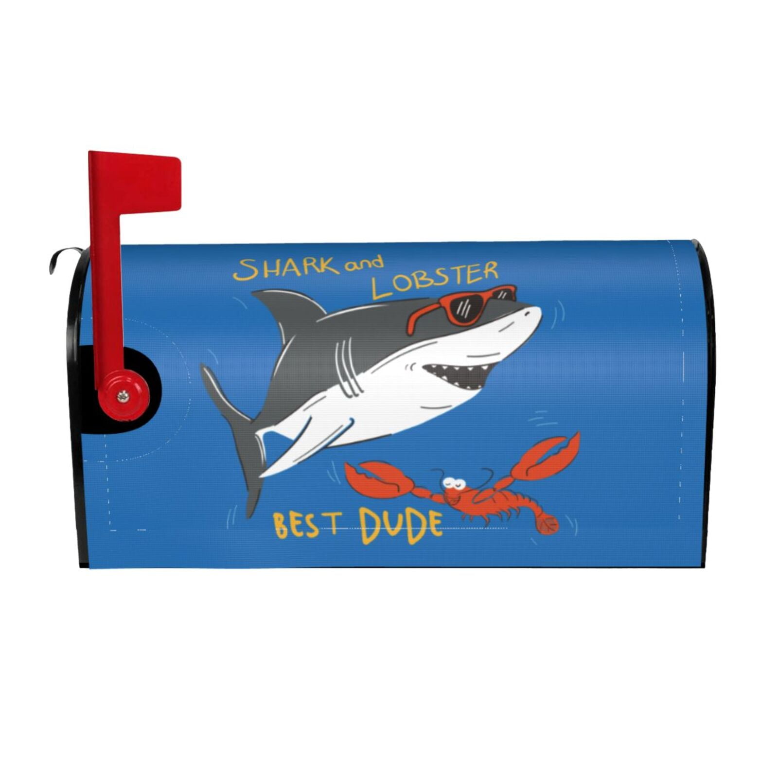 Mailbox Covers Magnetic Standard Size - Shark With Sunglasses and ...