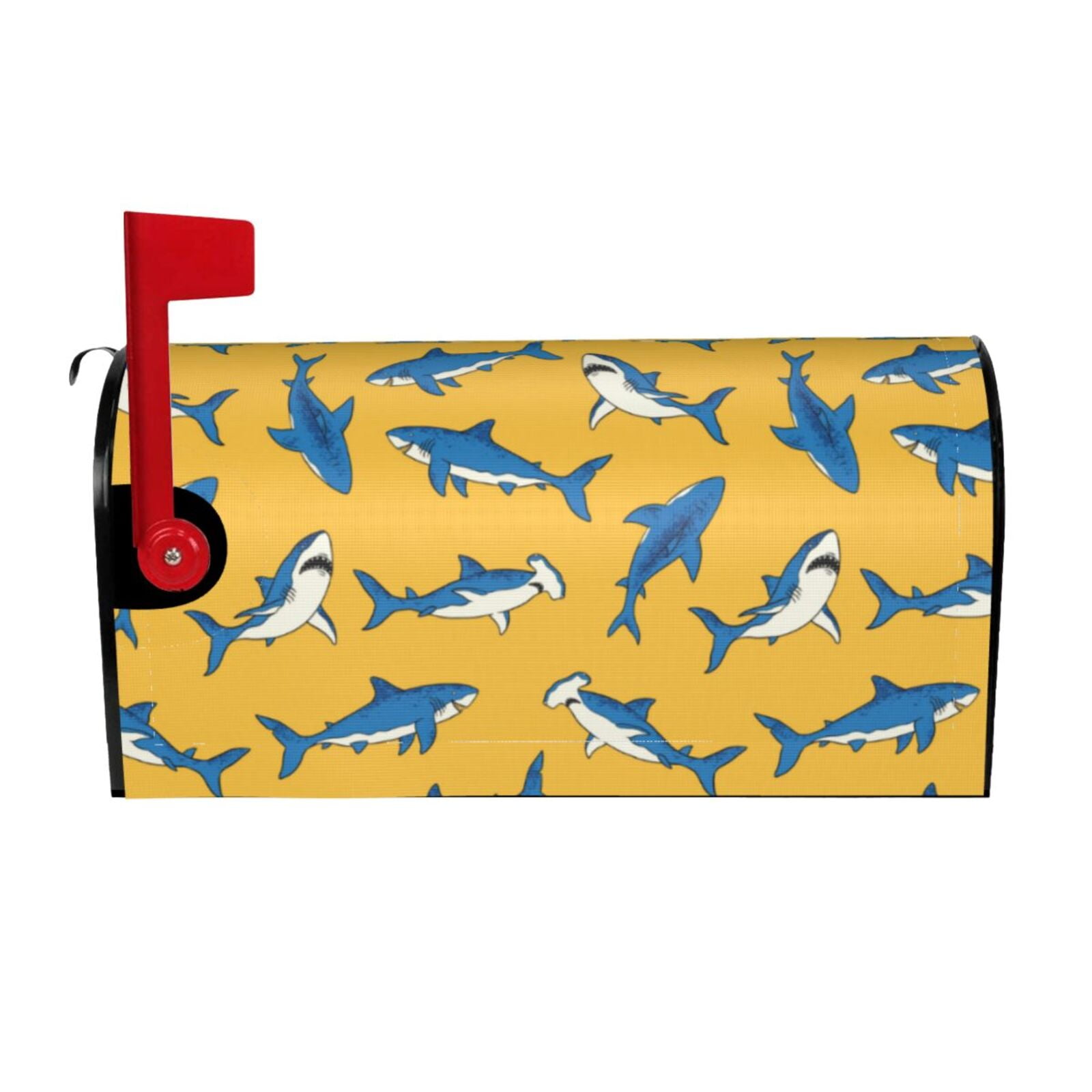 Mailbox Covers Magnetic Standard Size - Shark print Waterproof Mailbox ...