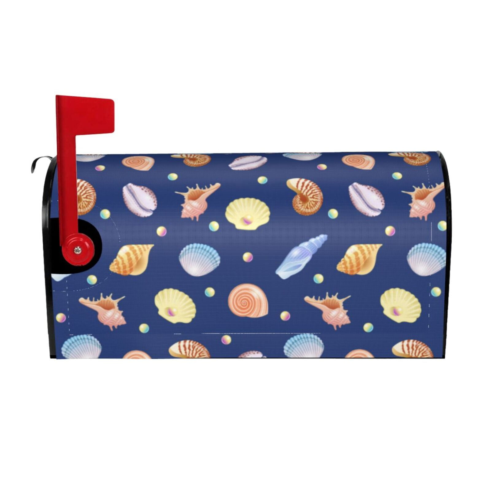 Mailbox Covers Magnetic Standard Size - Shell Conch Blue Waterproof ...
