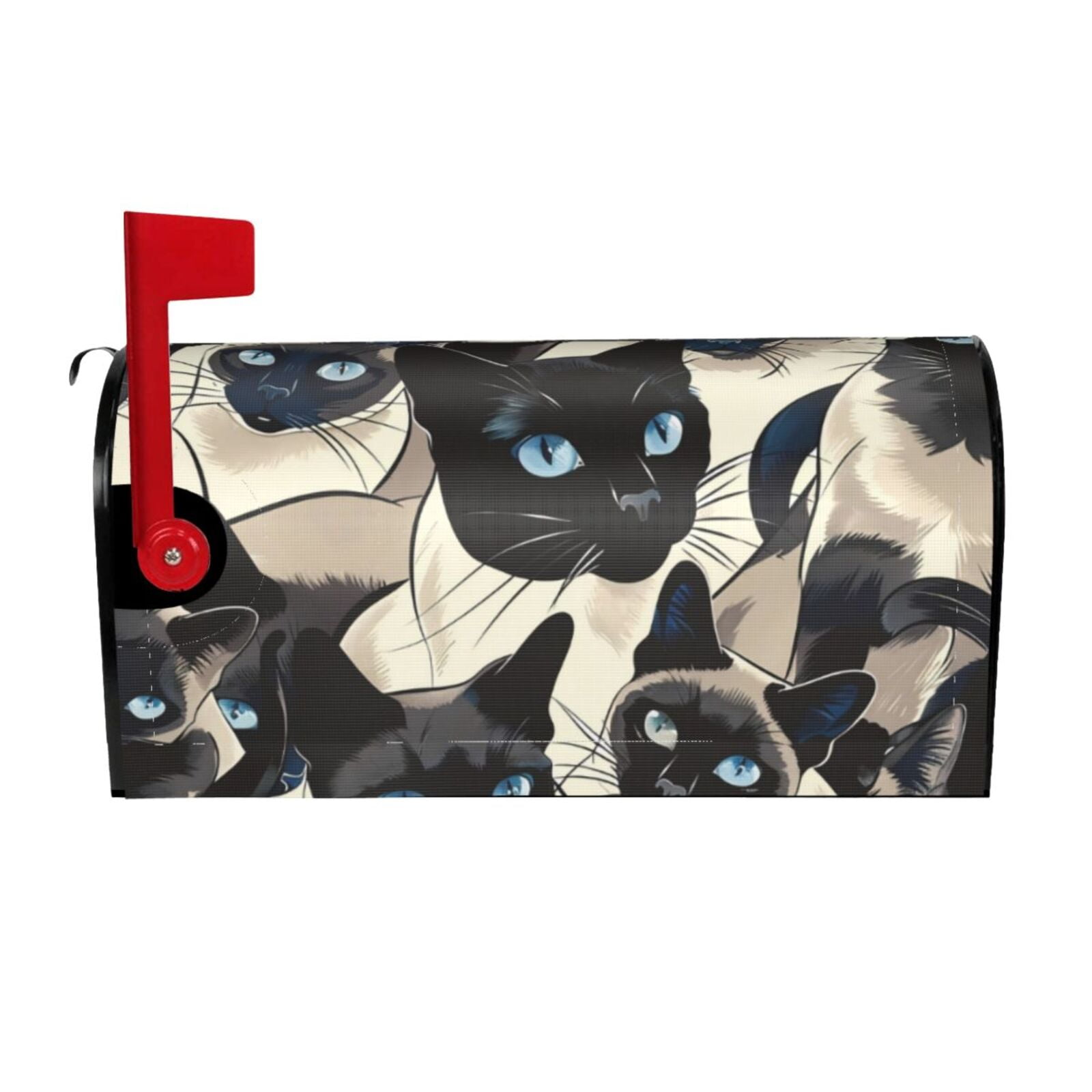 Mailbox Covers Magnetic Standard Size - Siamese Cat Blue Eyes Pattern ...