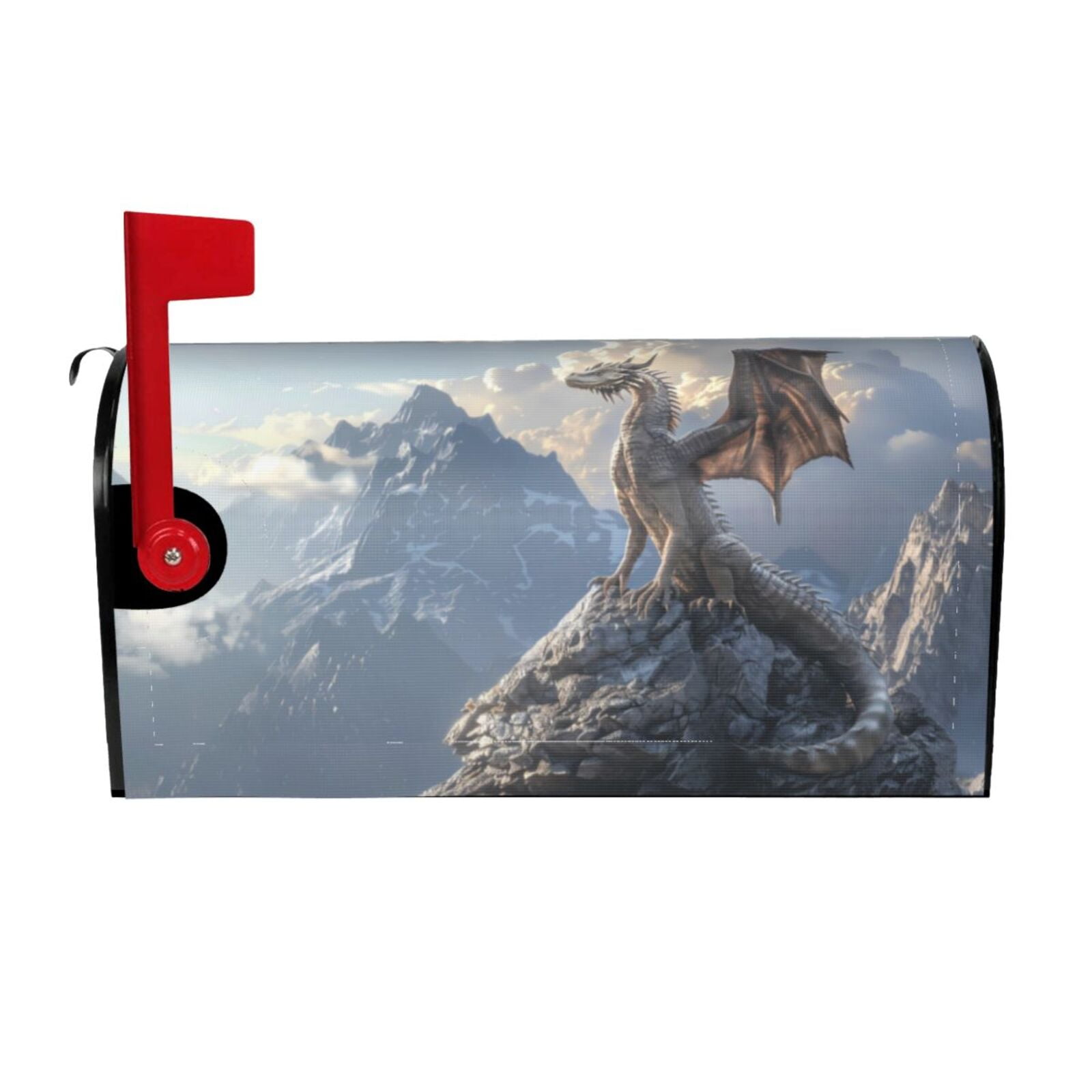 Mailbox Covers Magnetic Standard Size - Silver Dragon Mountain Peaks ...