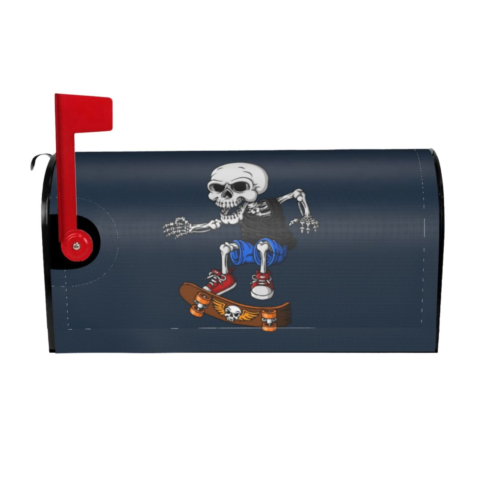 Mailbox Covers Magnetic Standard Size - Skater Skeleton Thrills ...