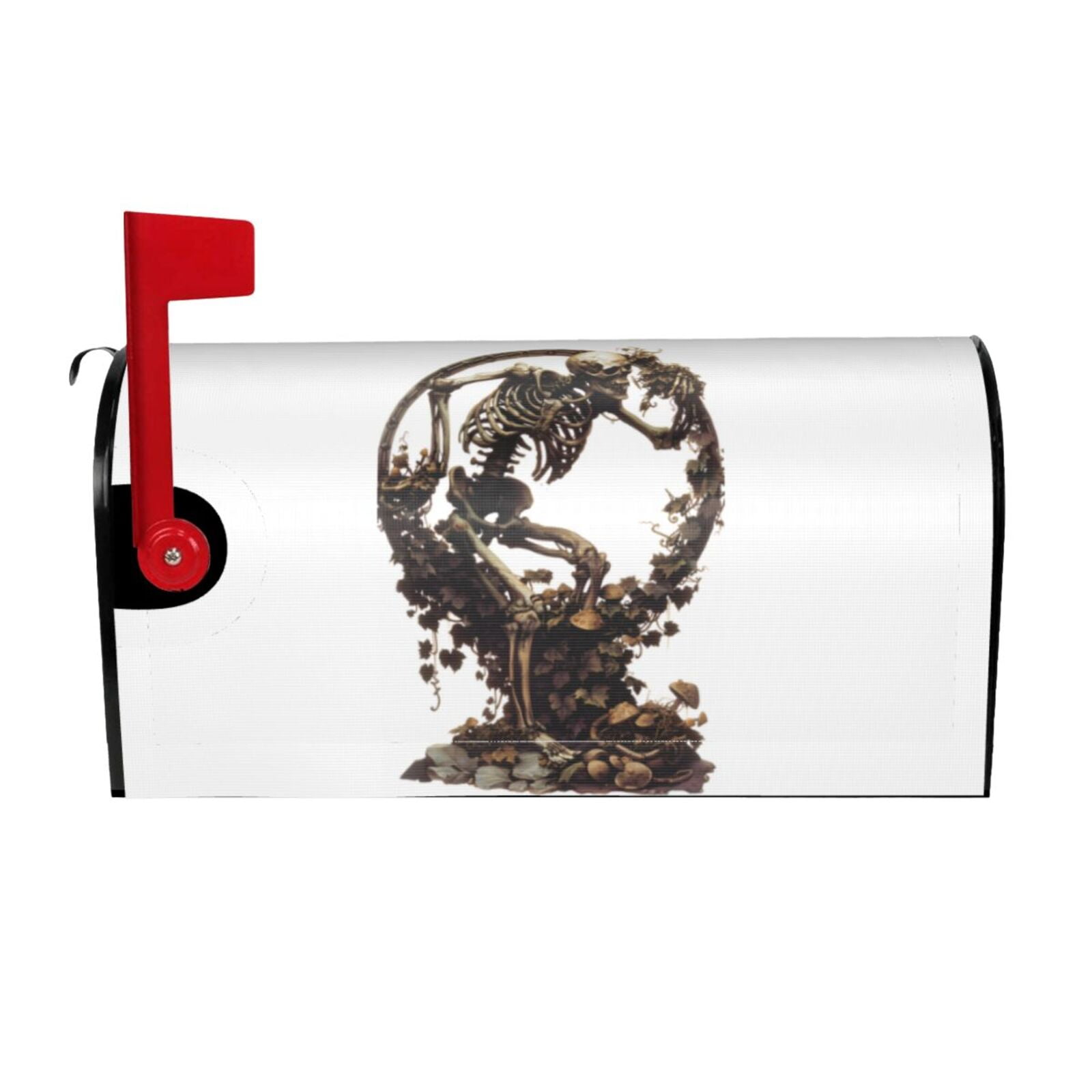 Mailbox Covers Magnetic Standard Size - Skeleton Dance with Mushrooms ...