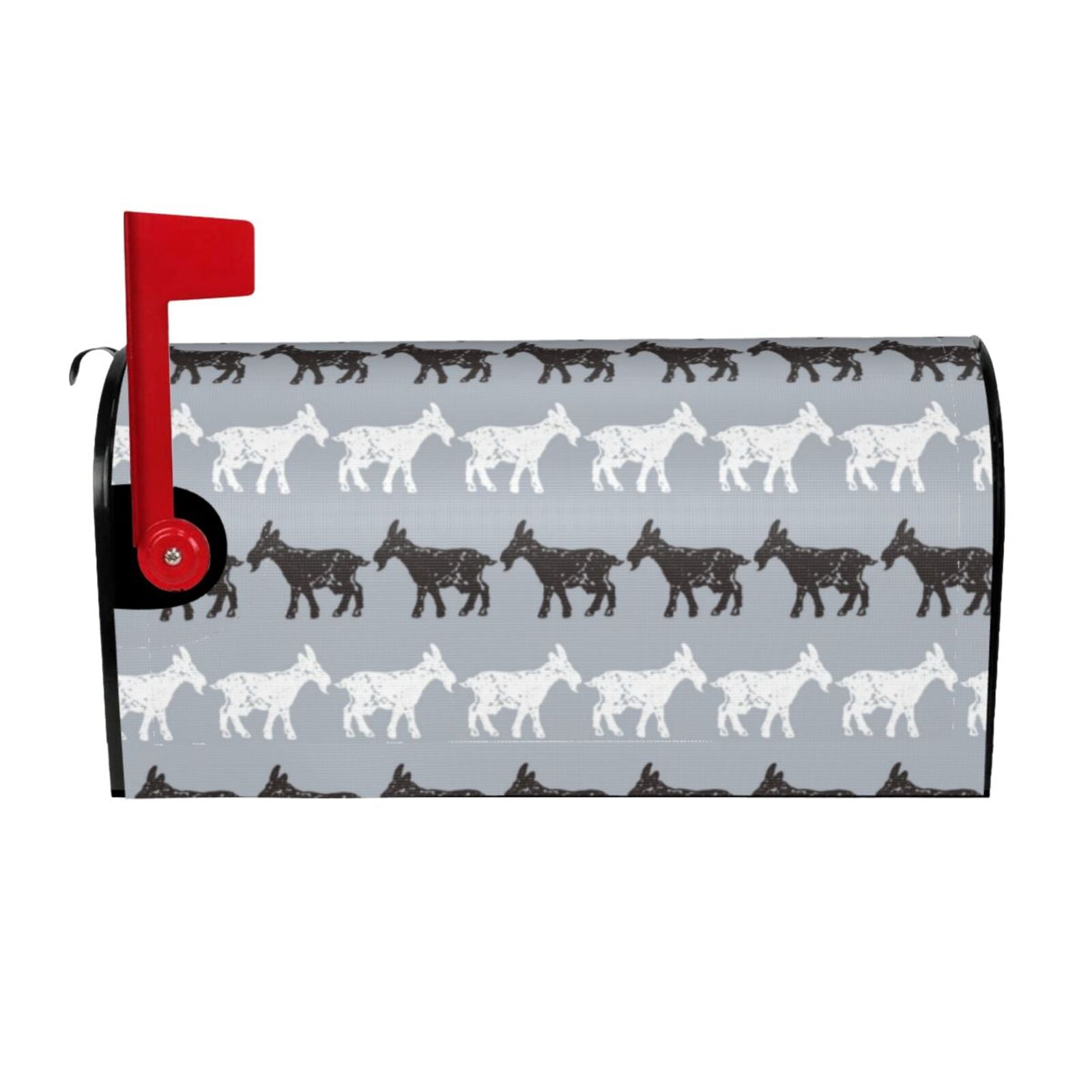 Mailbox Covers Magnetic Standard Size - Sketch Cute Goat Black White ...