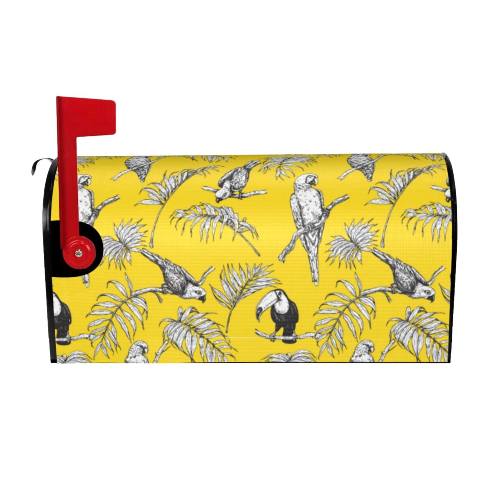 Mailbox Covers Magnetic Standard Size - Sketch Cute Parrot Toucan ...