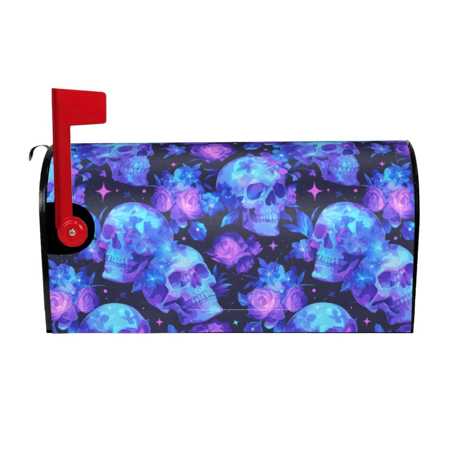 Mailbox Covers Magnetic Standard Size - Skull flower star sky ...
