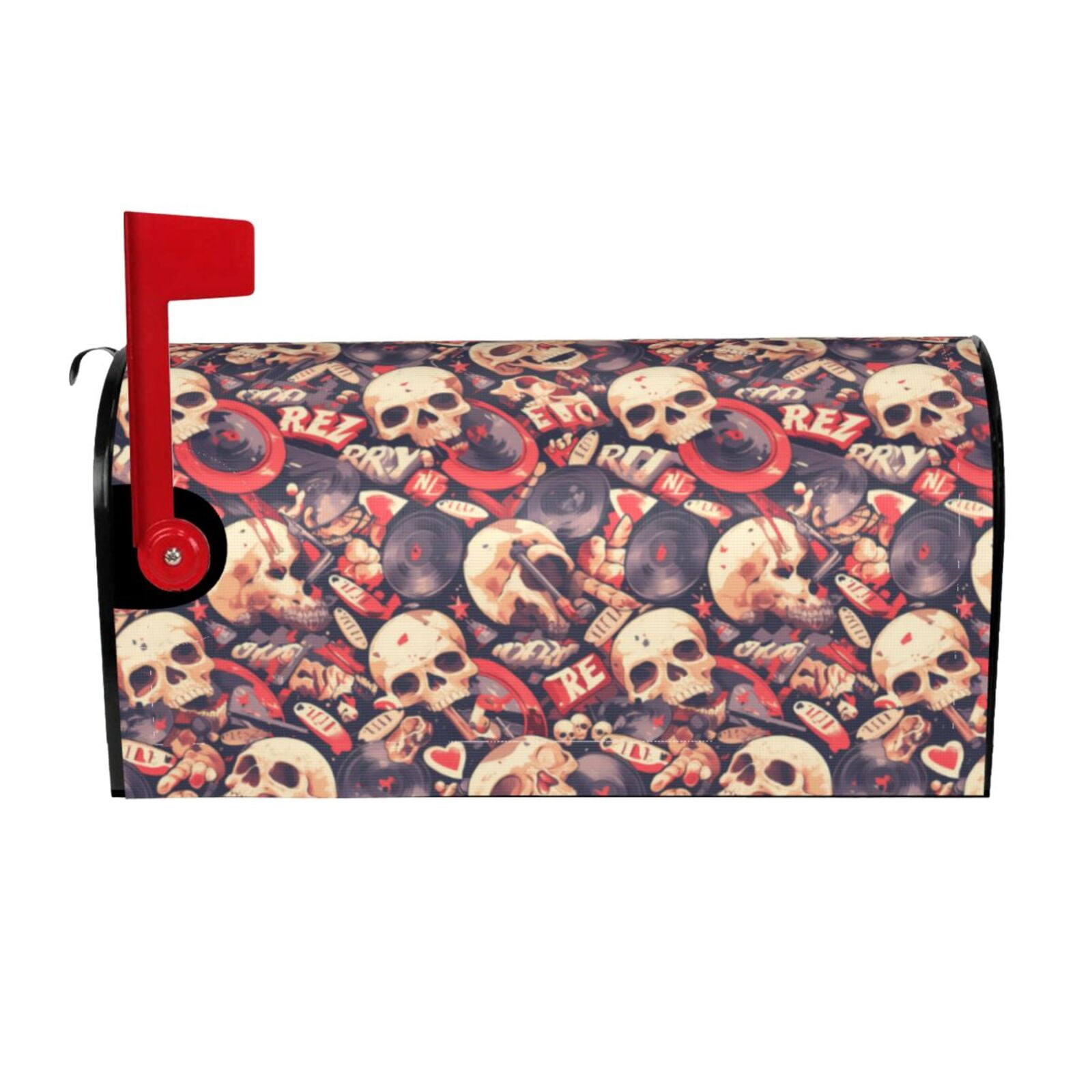 Mailbox Covers Magnetic Standard Size - Skull rock record artist ...