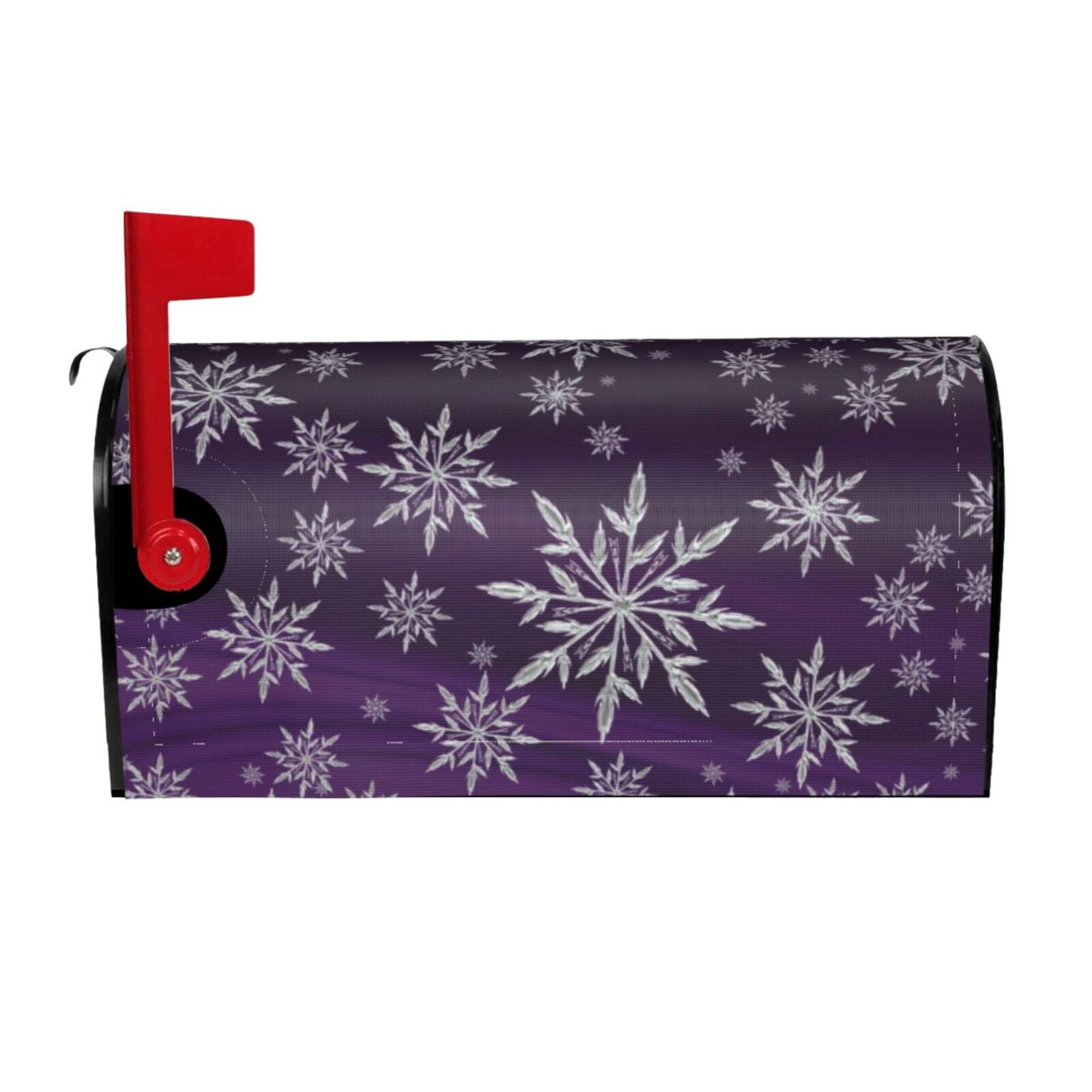 Mailbox Covers Magnetic Standard Size - Snowflake Gradient Purple ...