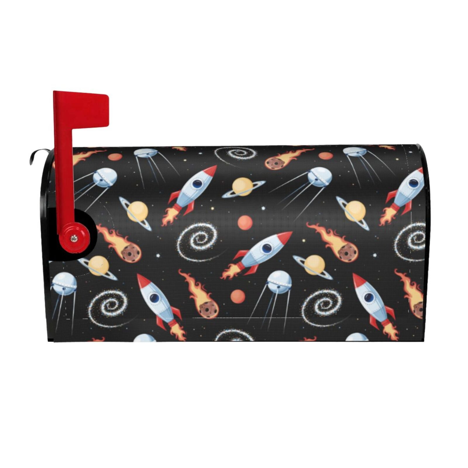 Mailbox Covers Magnetic Standard Size - Space rocket B Waterproof ...