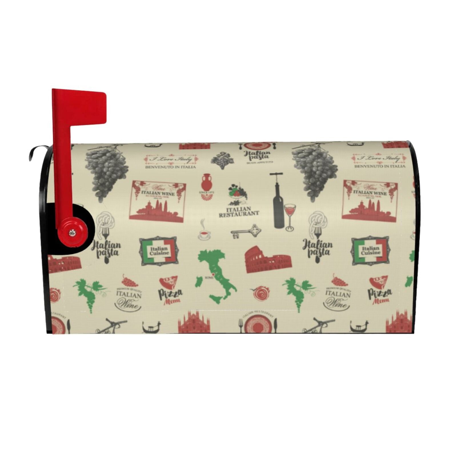 Mailbox Covers Magnetic Standard Size - Stamp Pattern wine Waterproof ...