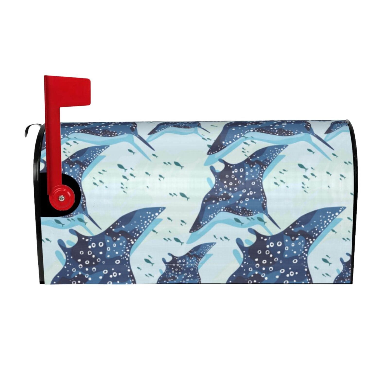 Mailbox Covers Magnetic Standard Size - Stingray fish cool blue ...