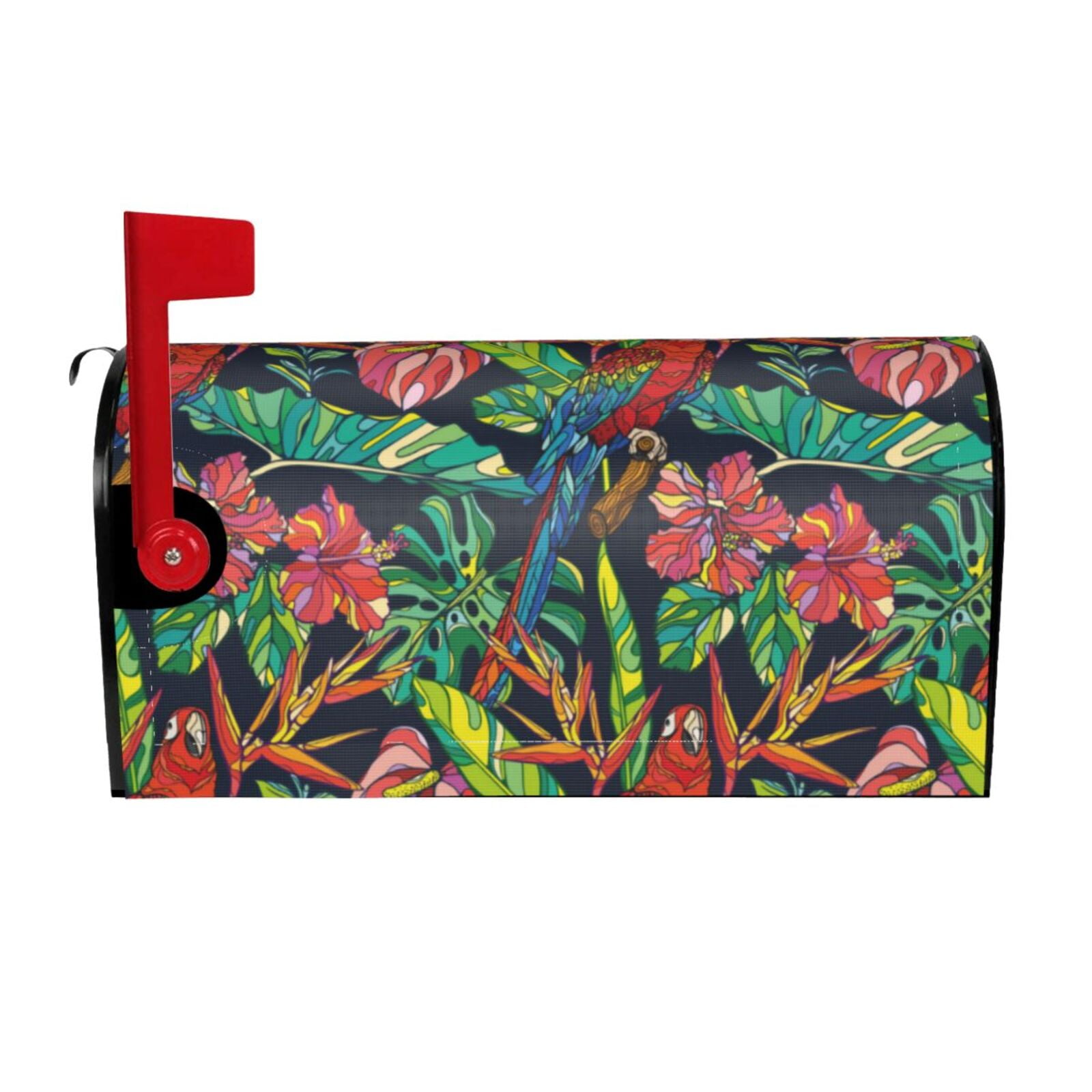 Mailbox Covers Magnetic Standard Size - Striking Colorful Cute Parrot ...