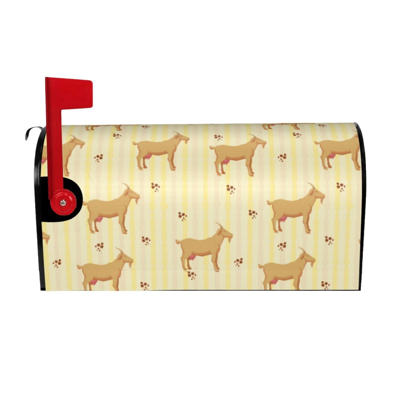 Mailbox Covers Magnetic Standard Size - Striped Cartoon Cute Goat ...