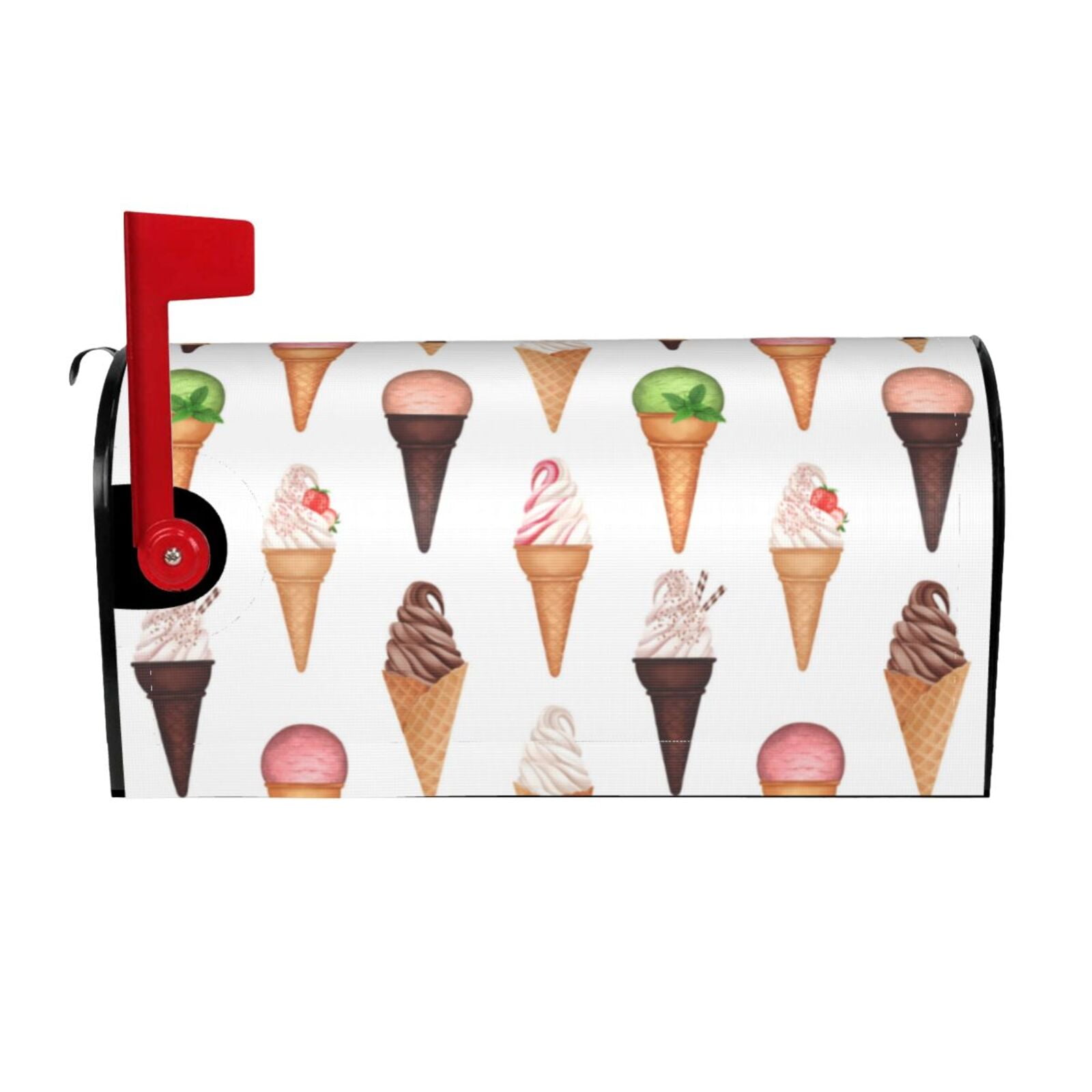 Mailbox Covers Magnetic Standard Size - Summer Ice Cream White ...