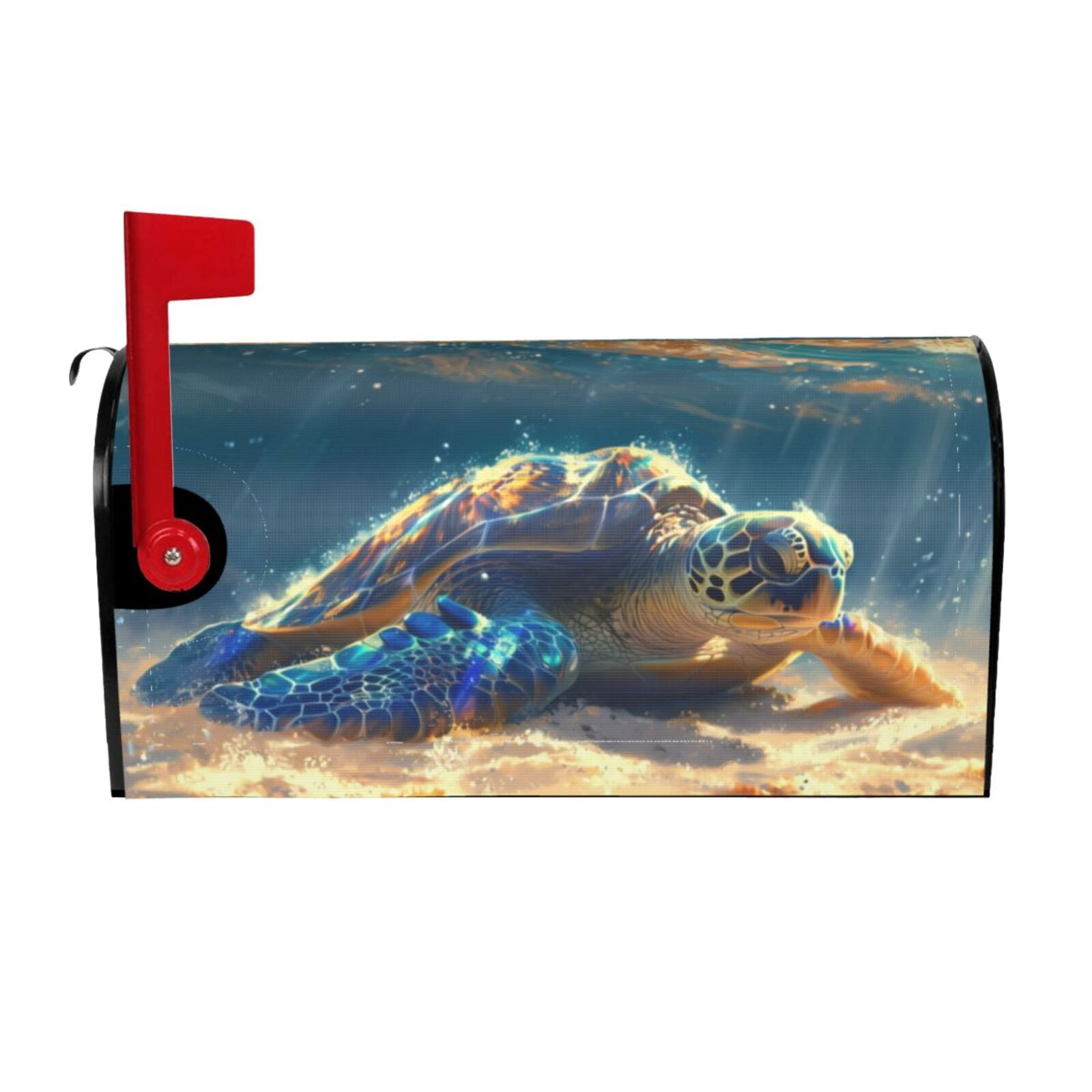Mailbox Covers Magnetic Standard Size - Sunshine Underwater Sand Turtle ...