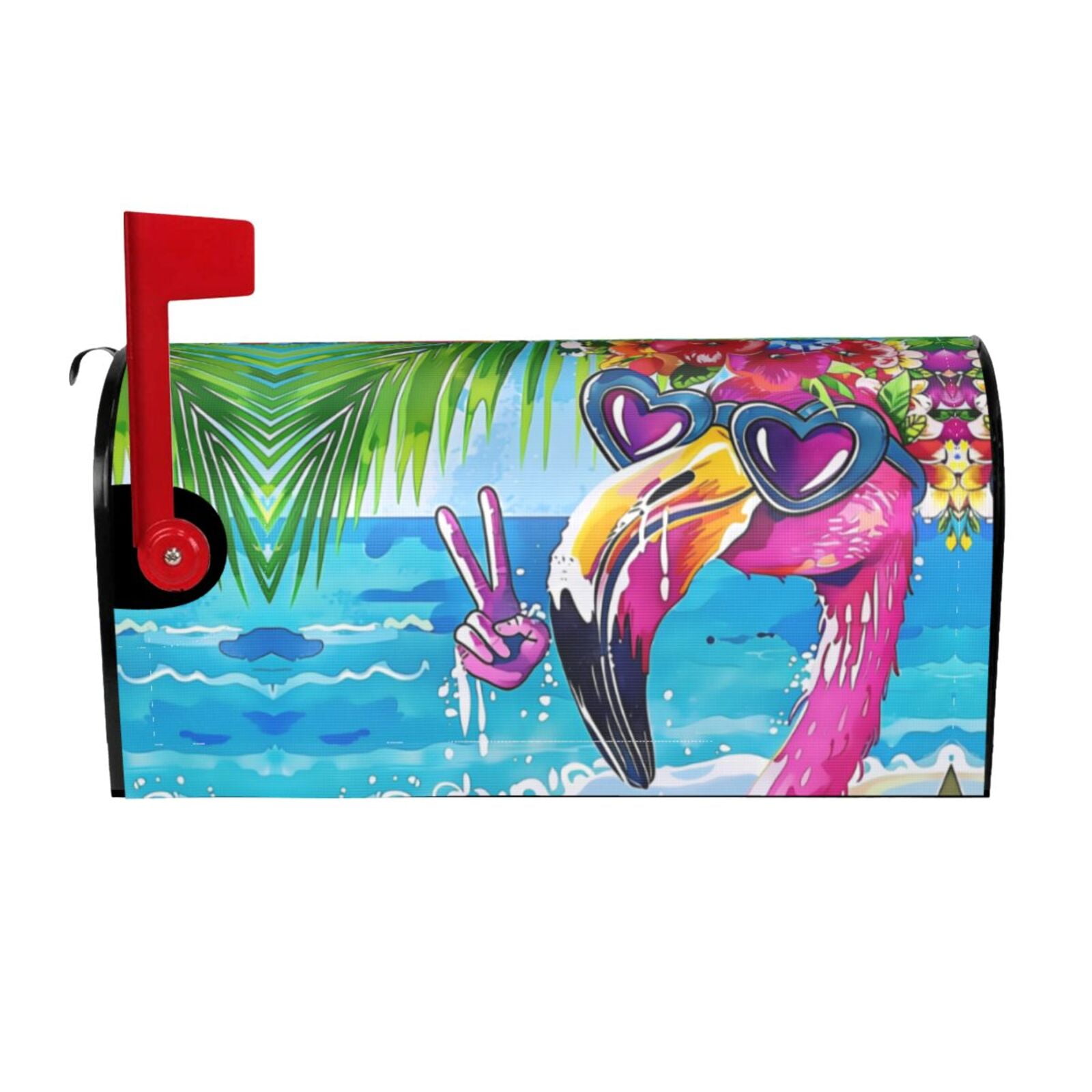 Mailbox Covers Magnetic Standard Size - Tropical Flamingo Summer ...