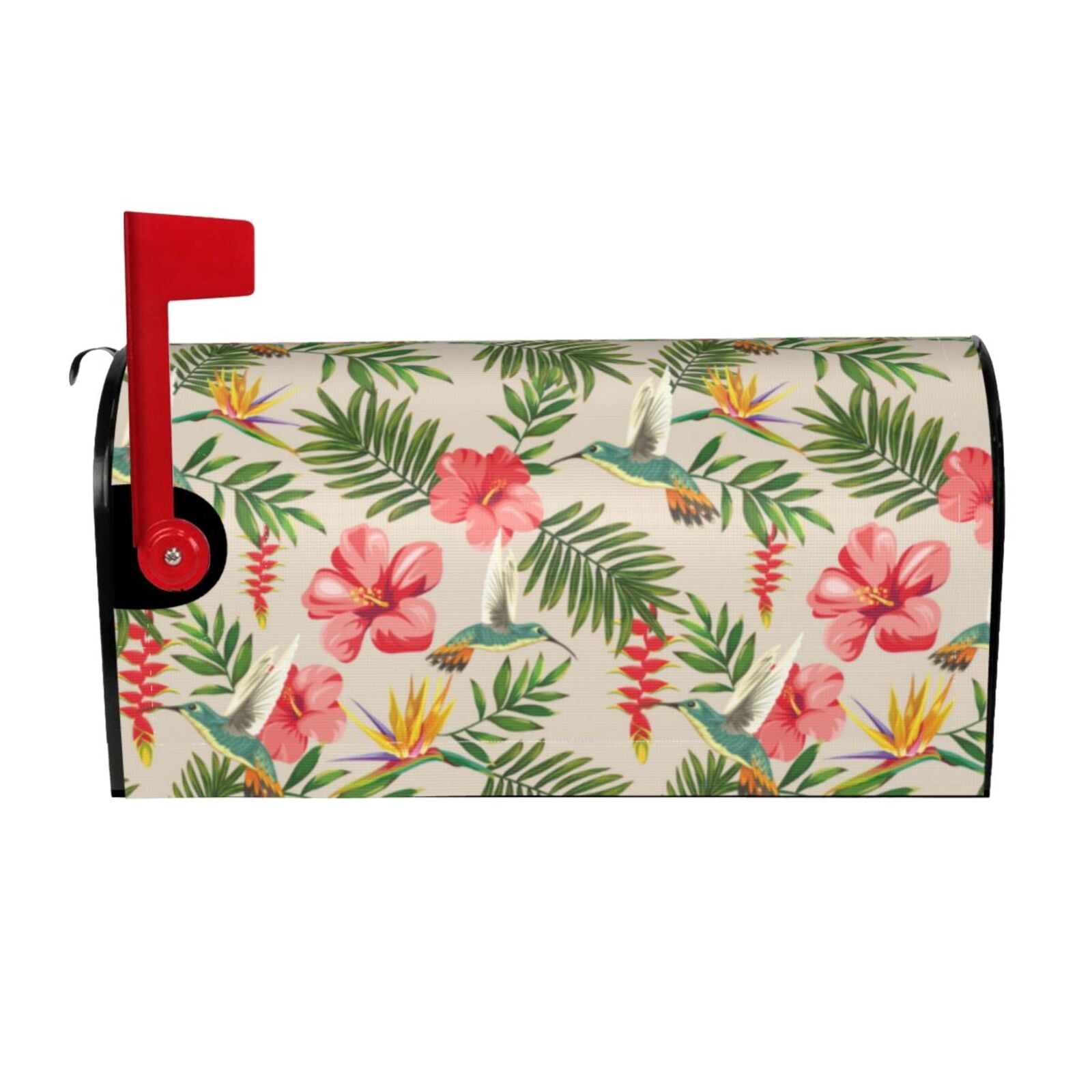 Mailbox Covers Magnetic Standard Size - Tropical Flowering Hummingbird ...