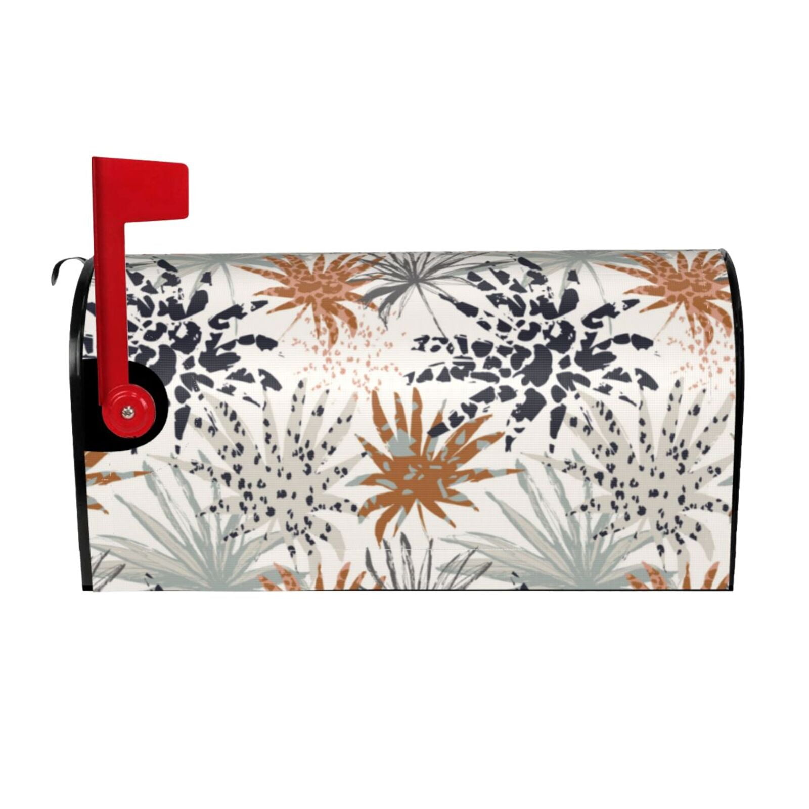 Mailbox Covers Magnetic Standard Size - Tropical Leaves Waterproof ...
