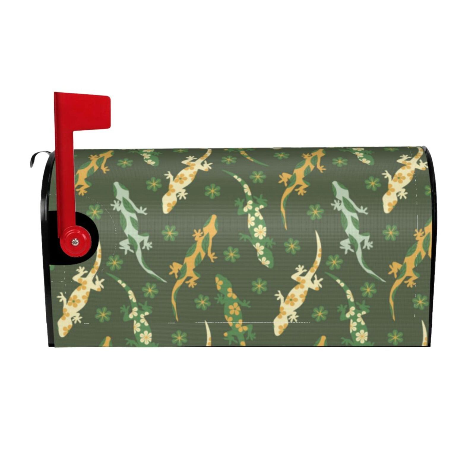Mailbox Covers Magnetic Standard Size - Tropical Lizard Gecko Green ...