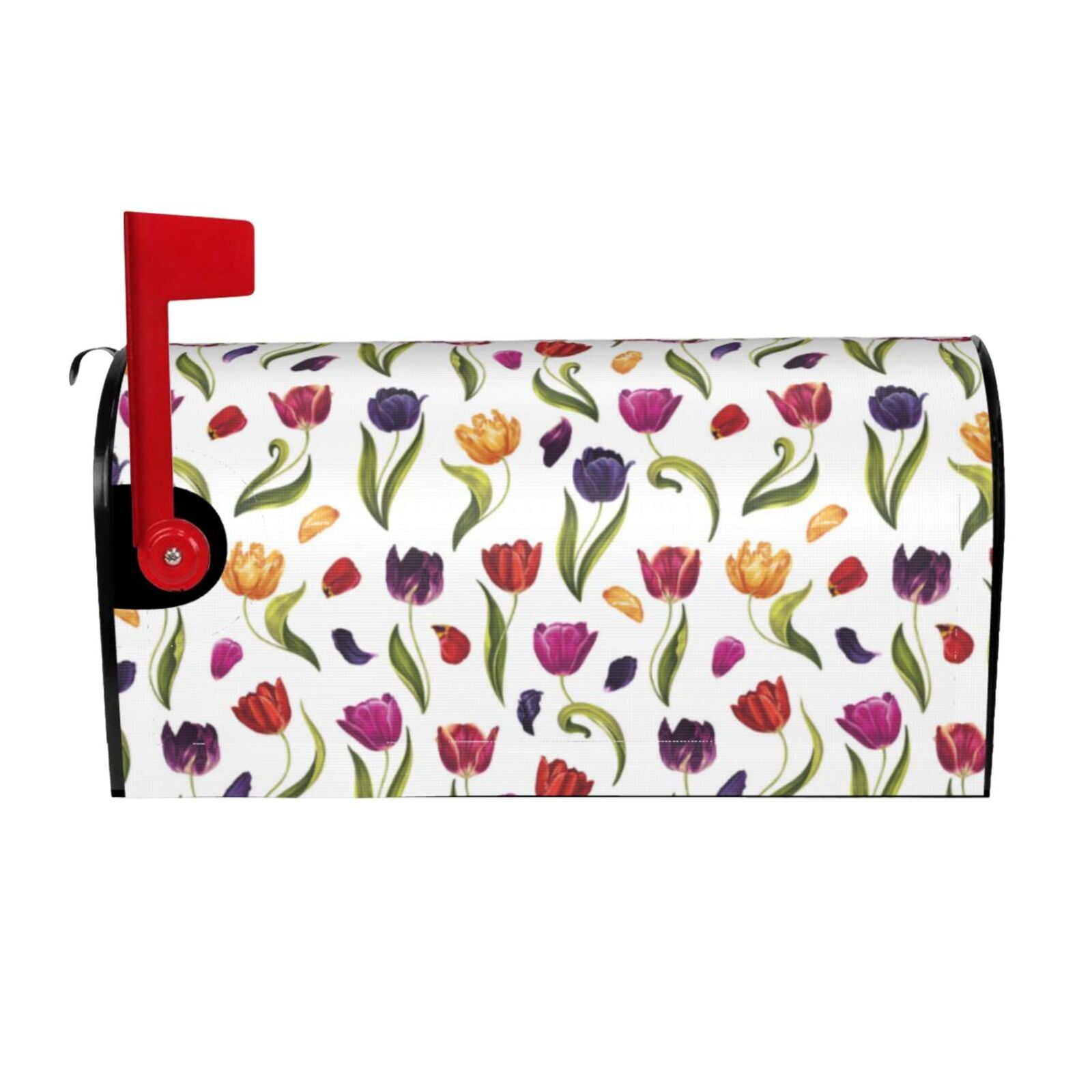 Mailbox Covers Magnetic Standard Size - Tulips Flowers Purple Petal ...