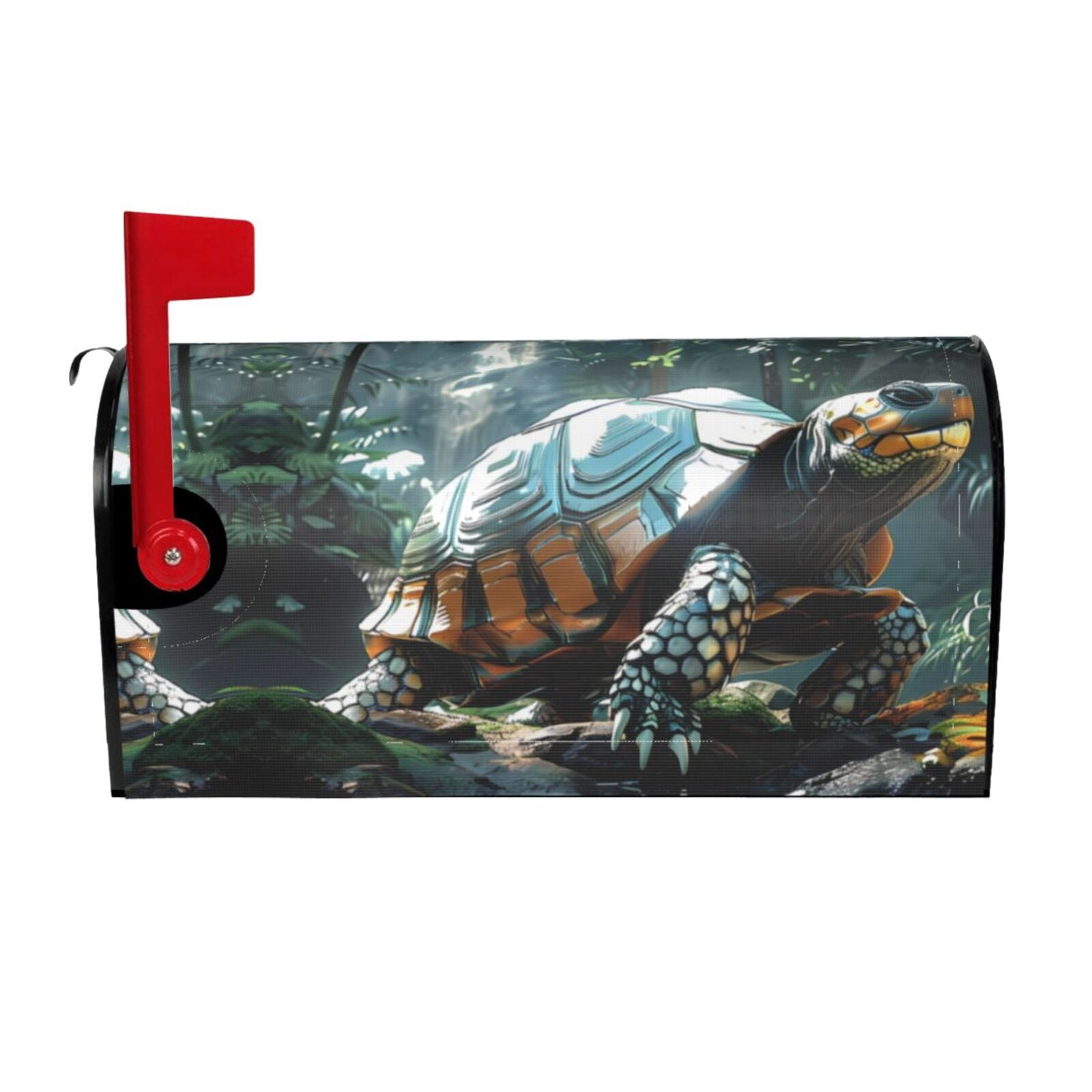 Mailbox Covers Magnetic Standard Size - Turtle In Jungle Waterfall ...