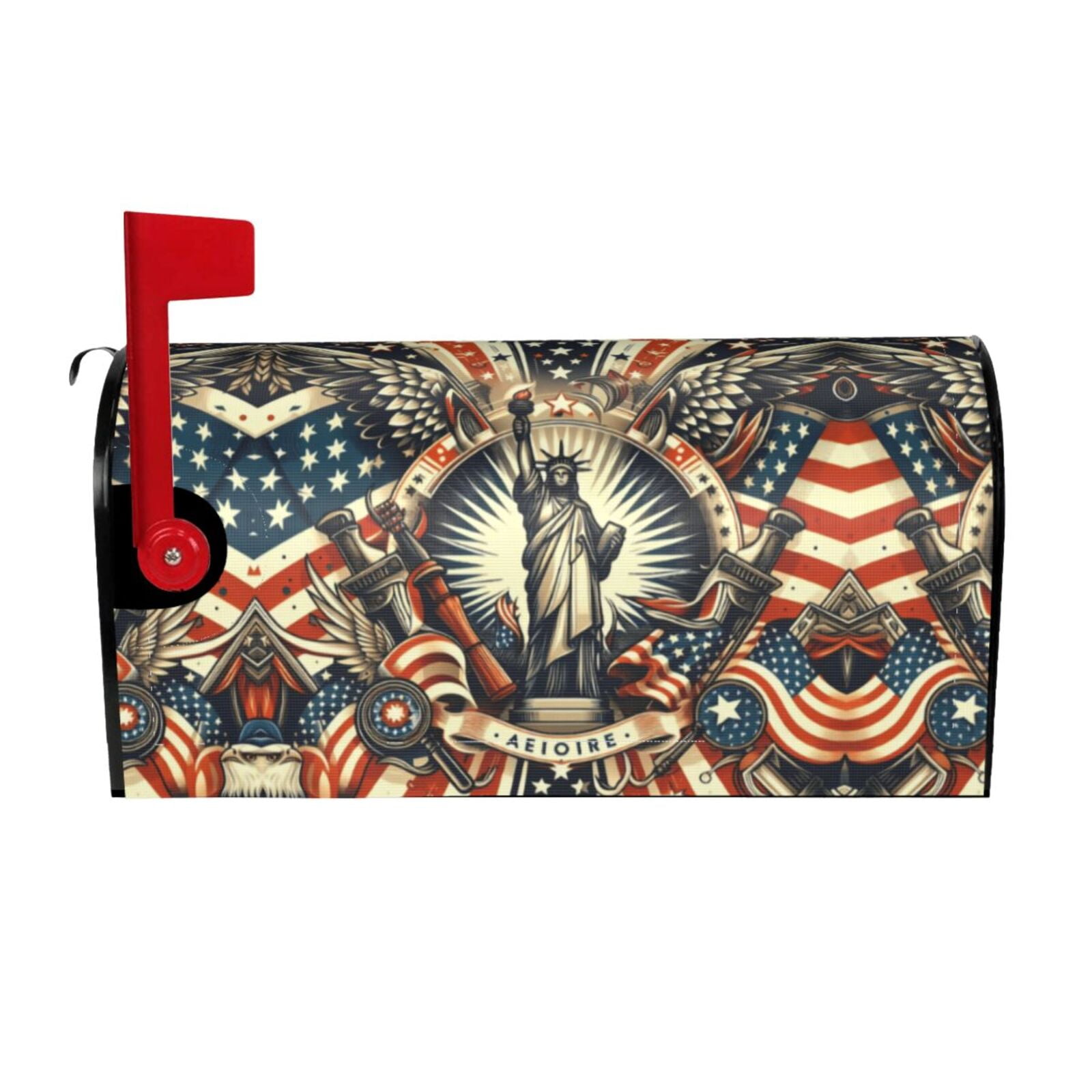 Mailbox Covers Magnetic Standard Size - USA Statue of Wings Waterproof ...