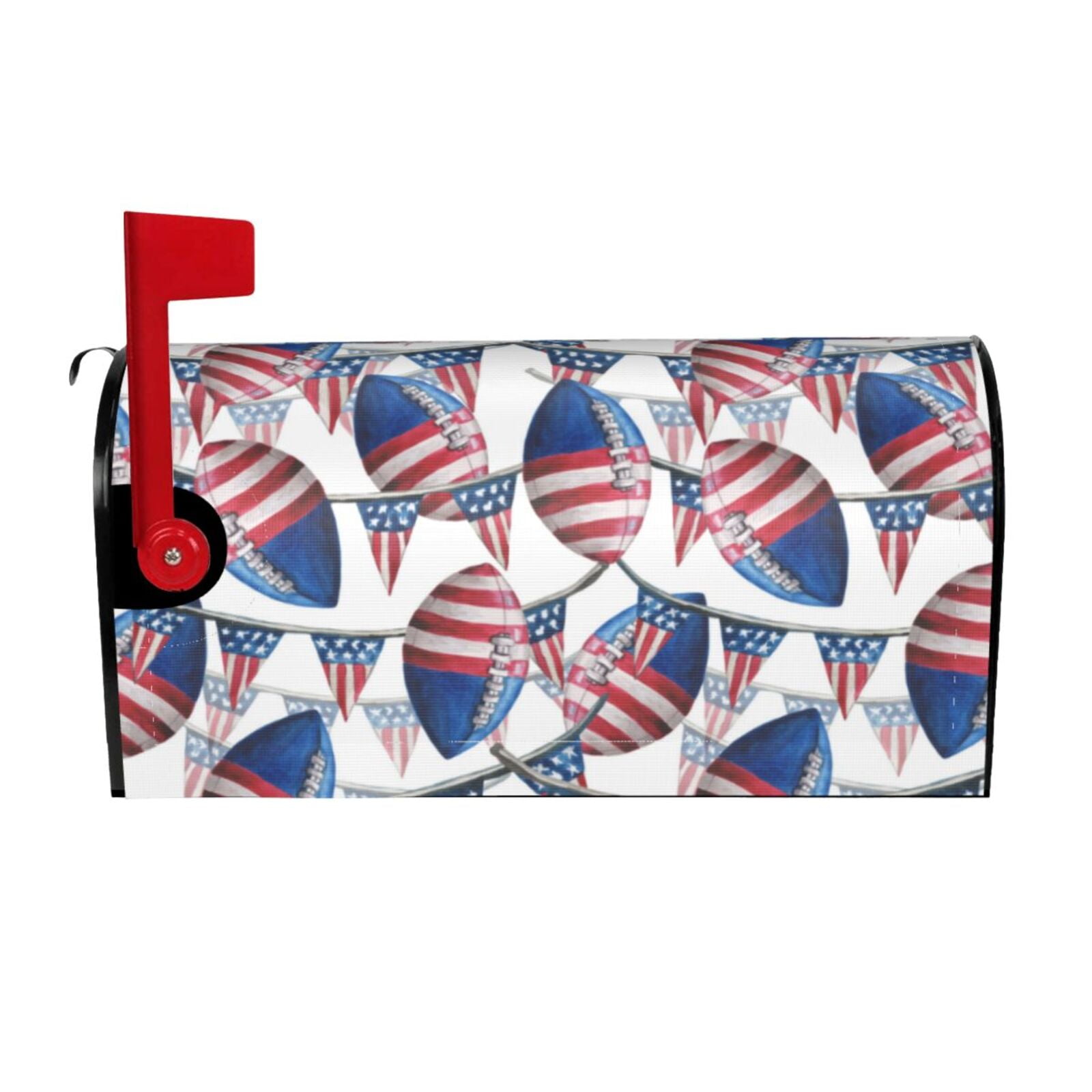 Mailbox Covers Magnetic Standard Size - USA flag American football cool ...