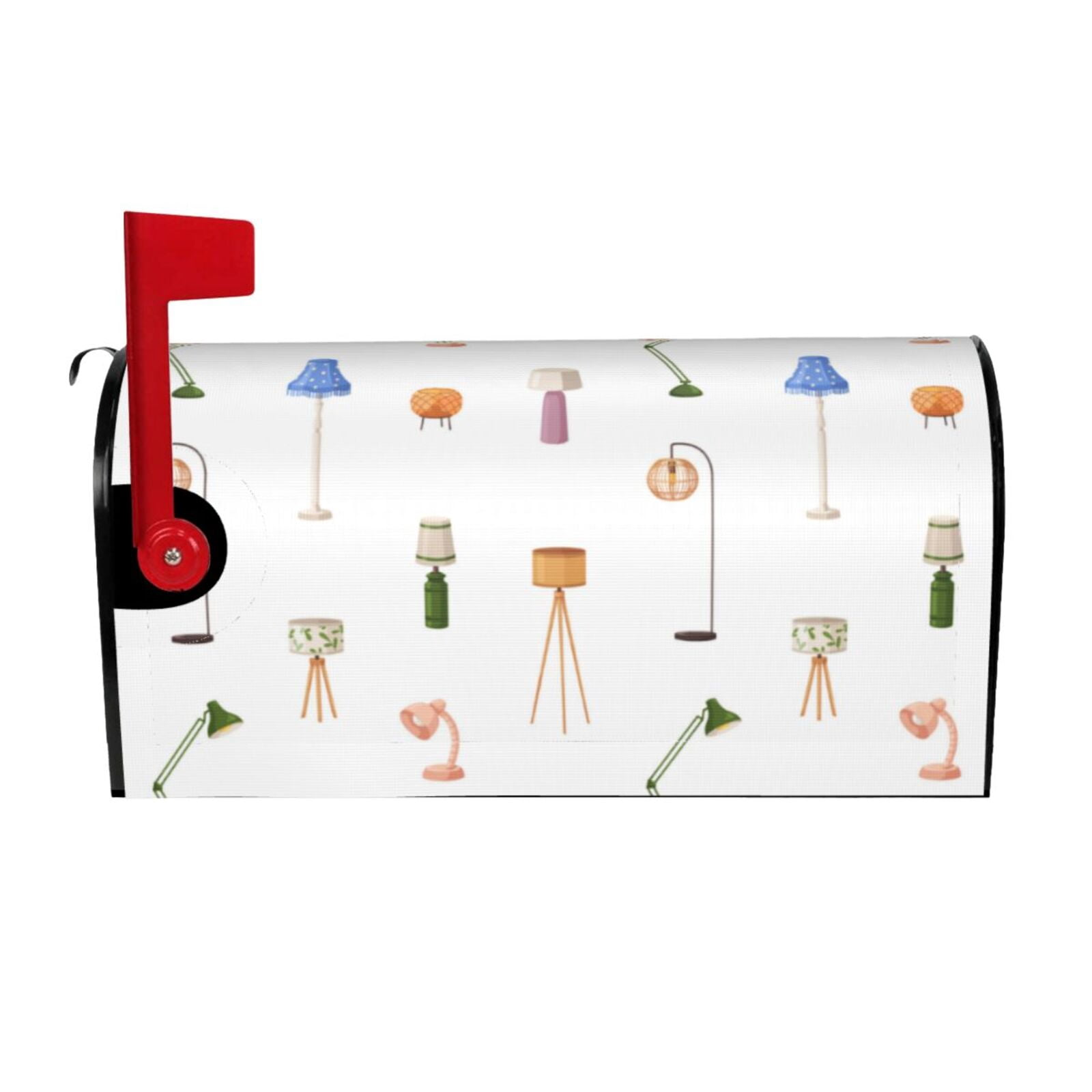 Mailbox Covers Magnetic Standard Size - Urban Light Bulb Pattern ...