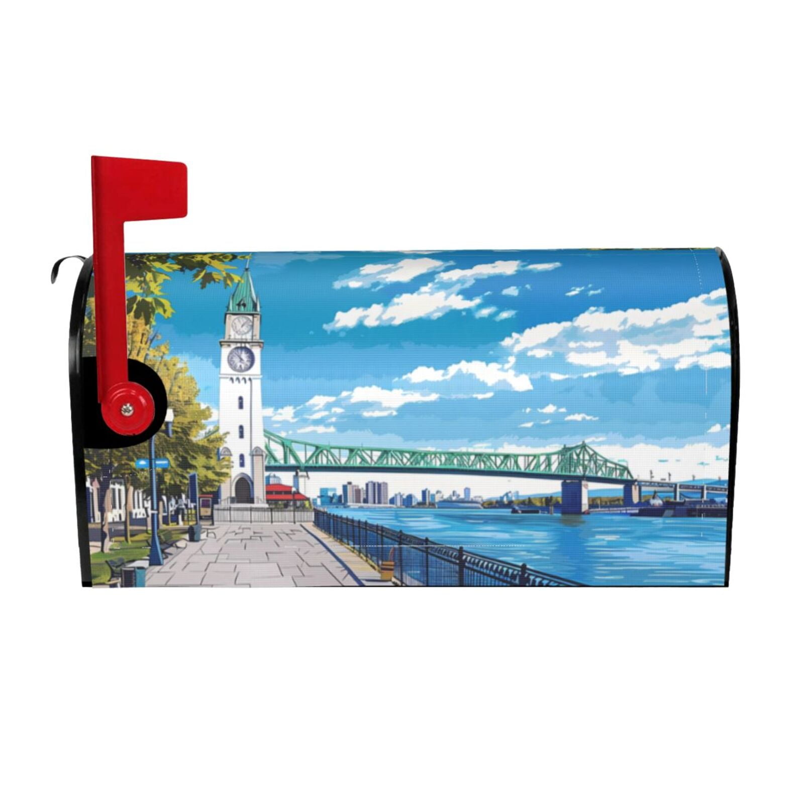 Mailbox Covers Magnetic Standard Size - Urban Riverside Clock Tower ...