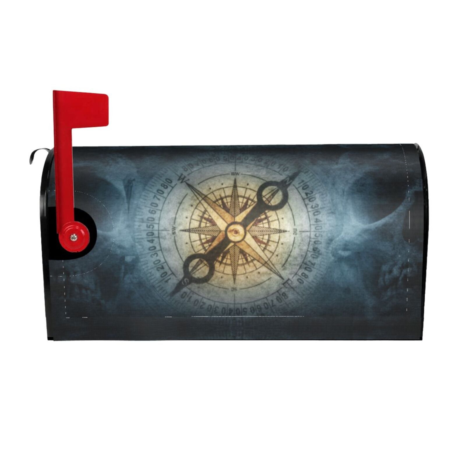 Mailbox Covers Magnetic Standard Size - Vintage Compass Waterproof ...